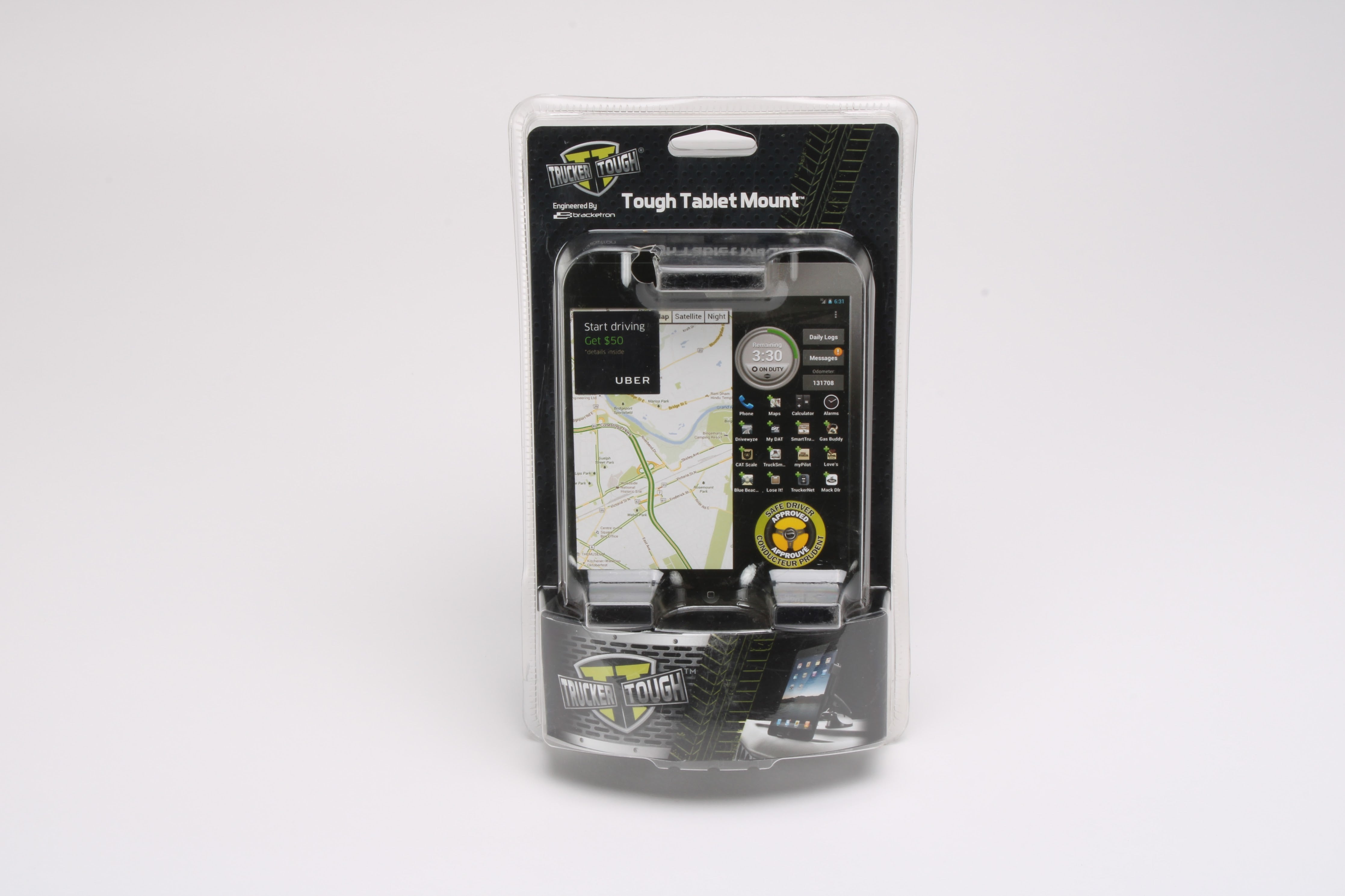Bracketron TT1-616-1 Trucker Tough Tablet Dash Mount Holder, Universal ...