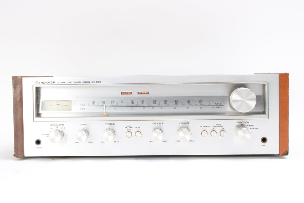 Pioneer SX-550 Vintage Radio Tuner Stereo Receiver – NTC Tech