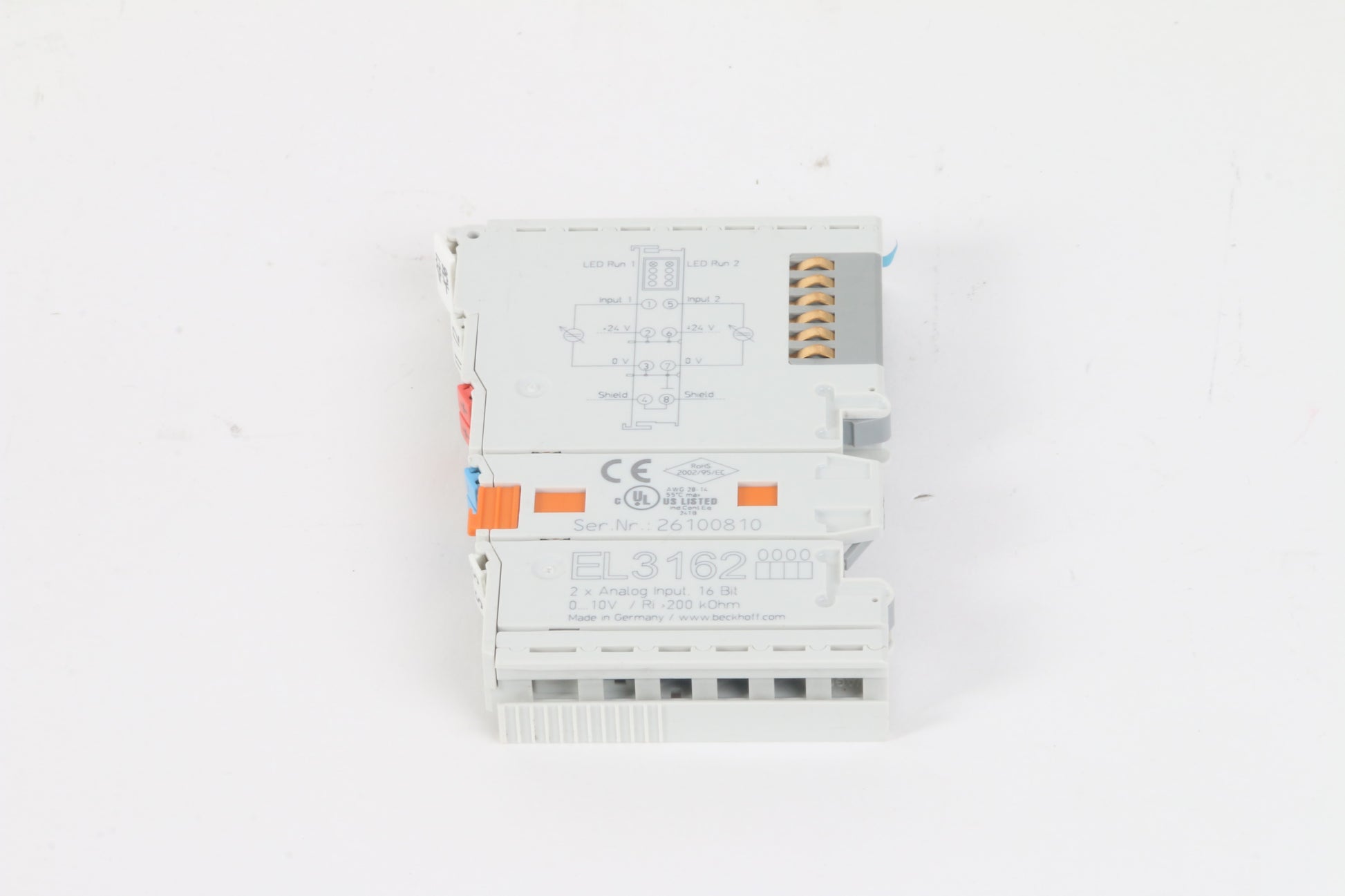 Beckhoff EL3162 8-Channel Digital Analog Output Terminal 24V – NTC Tech