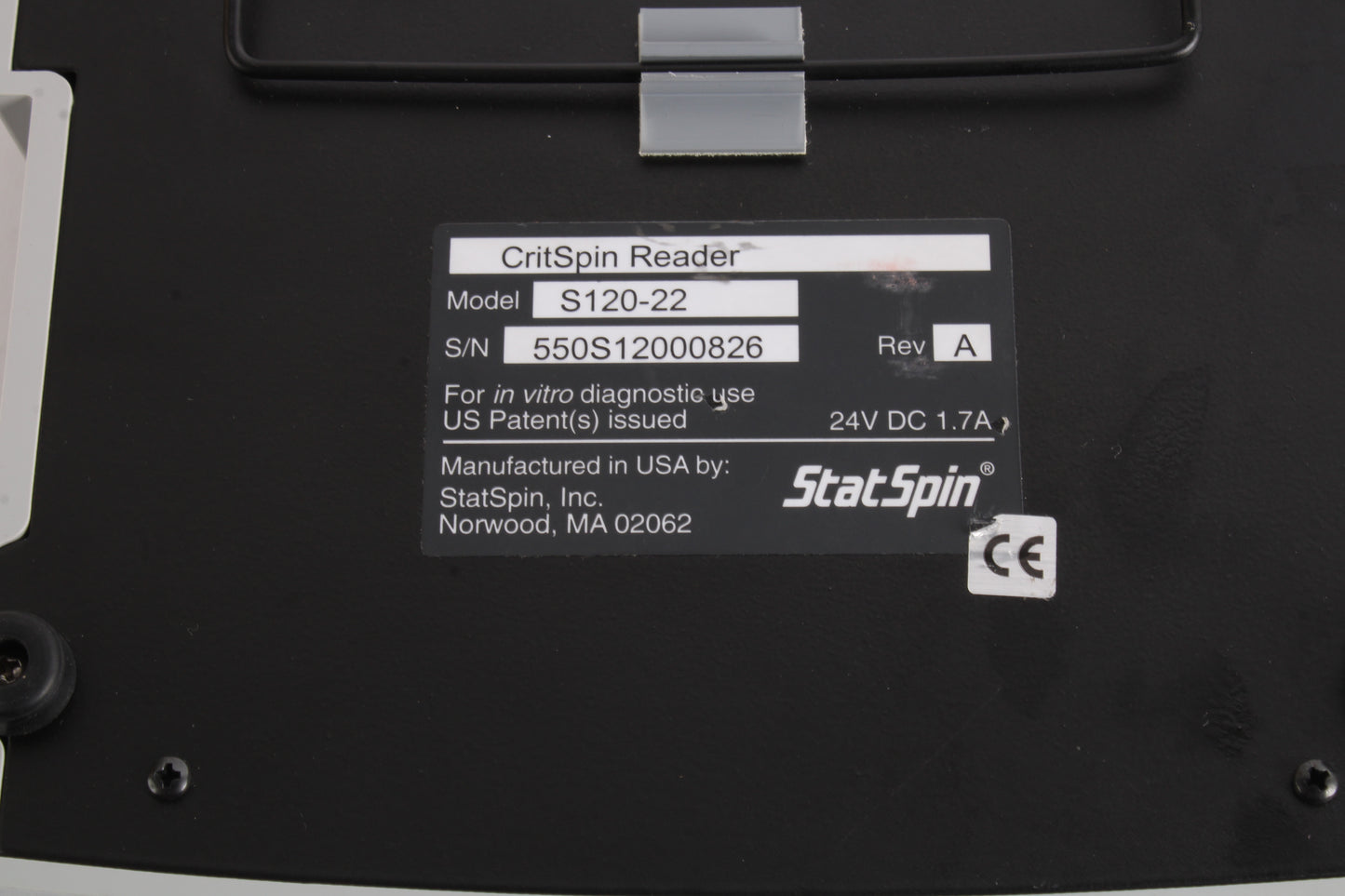 StatSpin S120-22 CritSpin Digital Hematocrit Reader – NTC Tech