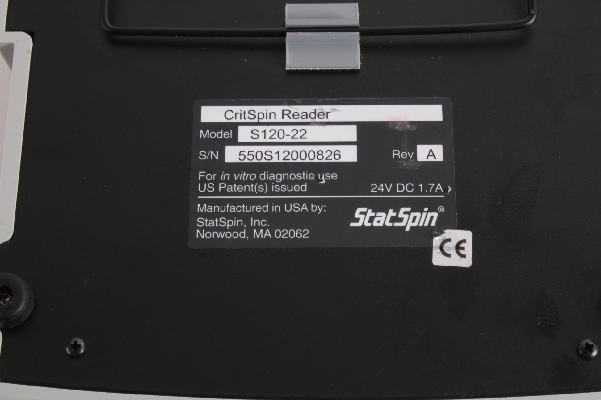 StatSpin S120-22 CritSpin Digital Hematocrit Reader – NTC Tech