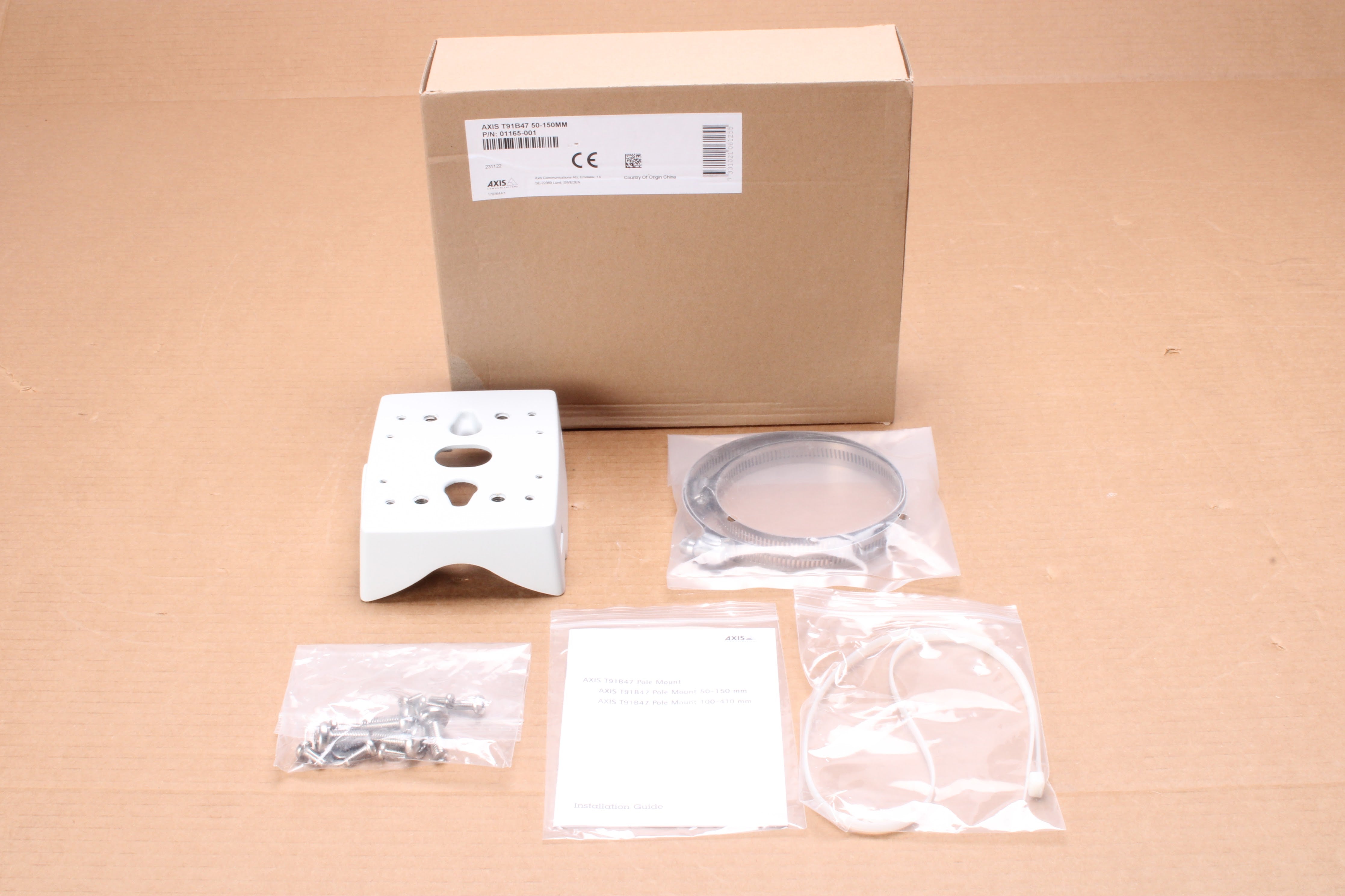 Axis T91B47 Pole Mount 01165-001 With Mounting Hardware and Zip Tie ...