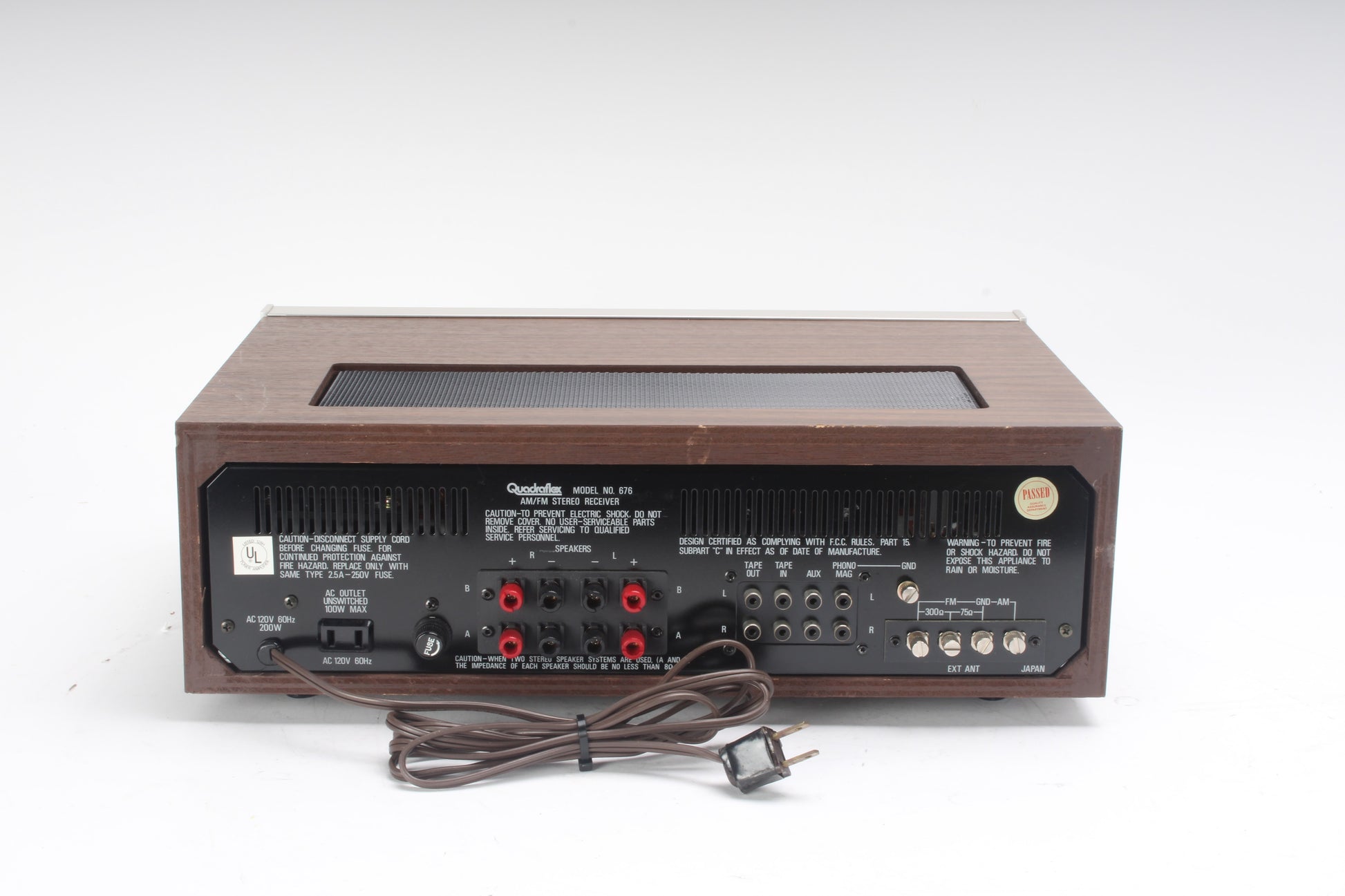 Quadraflex 676 AM / FM Vintage Stereo Receiver Amplifier – NTC Tech