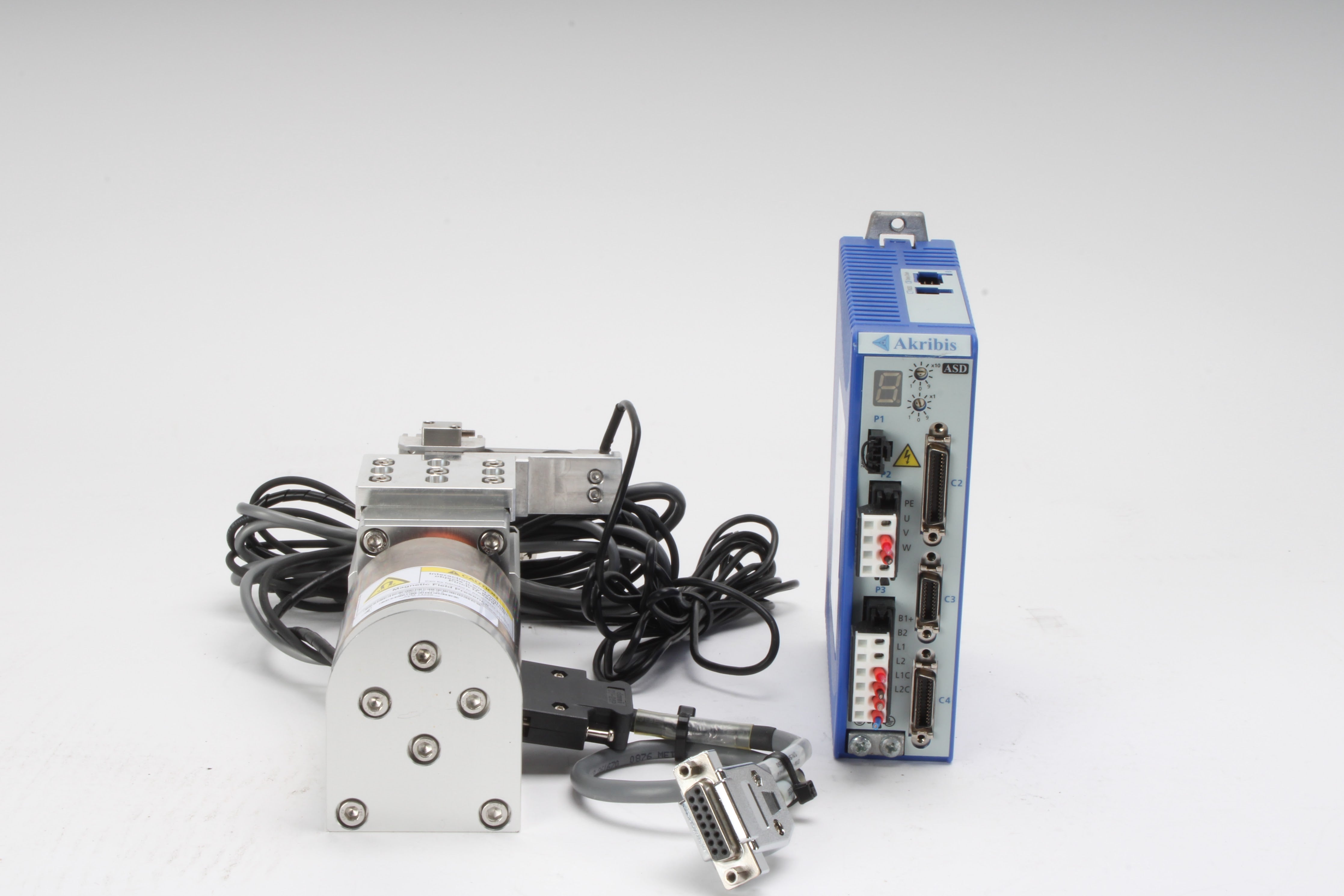 Akribis ASD100-0309S1J1 Servo Drive With MGV52-AVM60-HF-10 Coil Motor ...