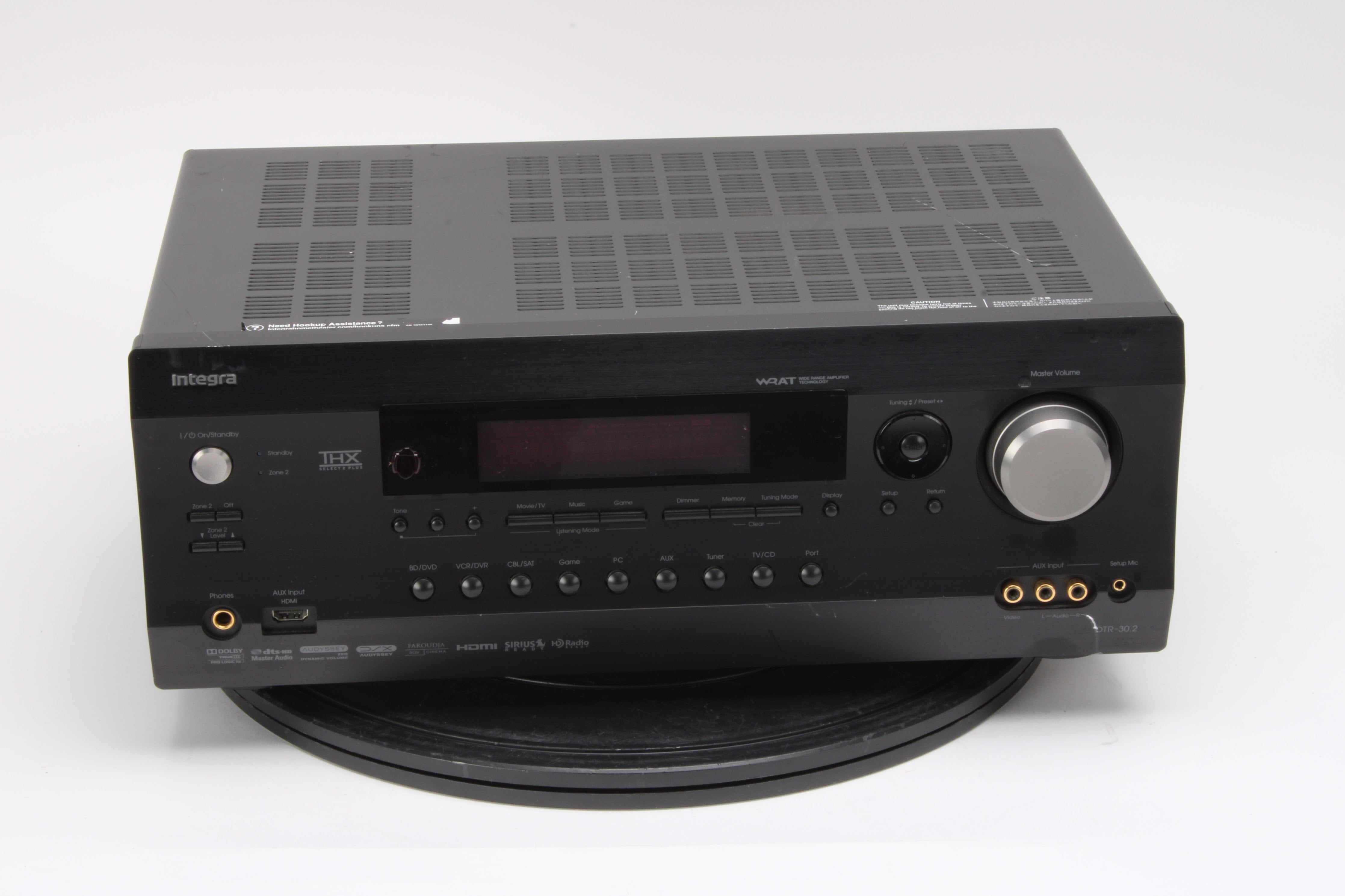 Integra DTR-30.2 7.2 Channel 100 Watt A/V Audio Receiver - Fair Condit ...