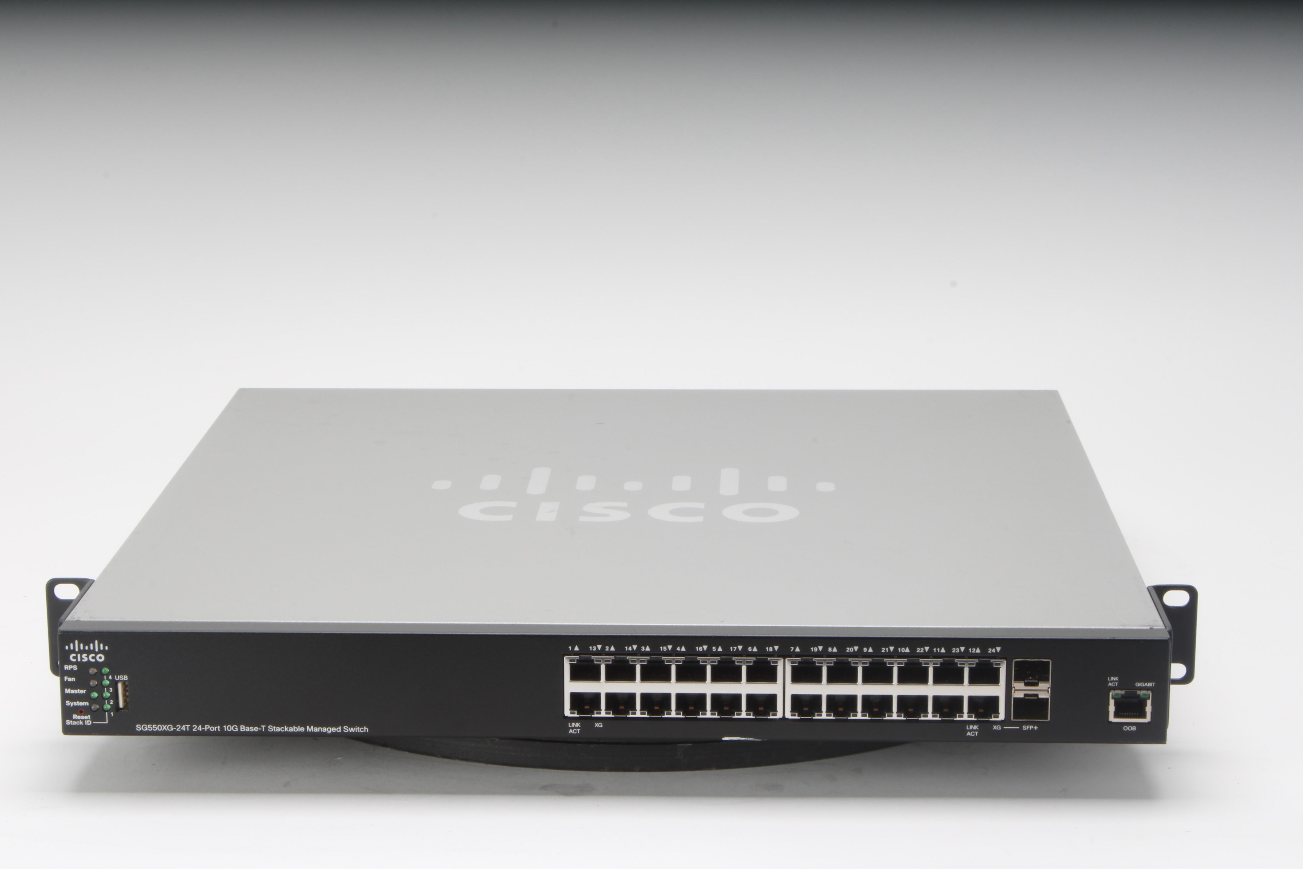Cisco SG550XG-24T 24-Port Stackable Managed Network Switch With Rack E ...