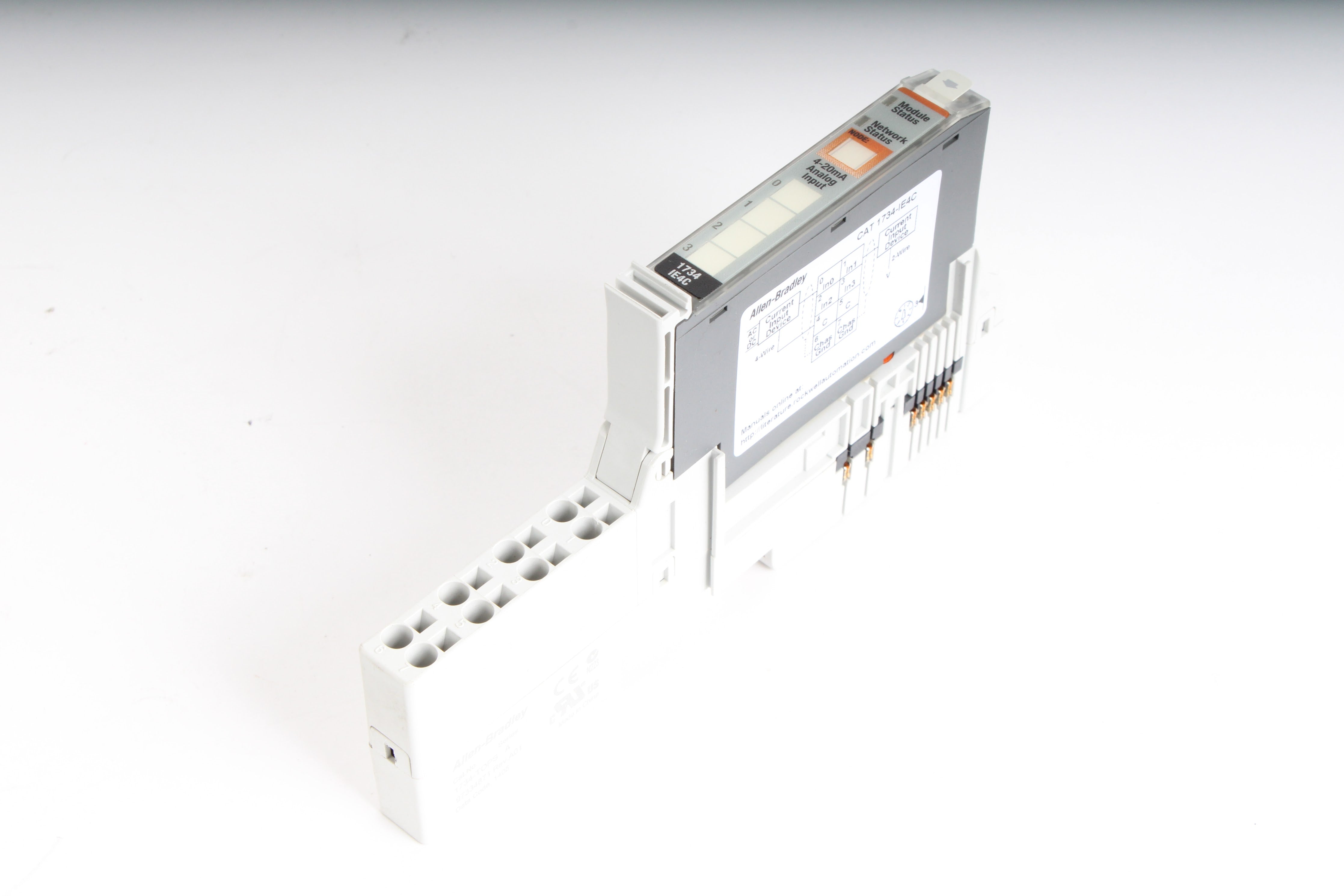 Allen Bradley 1734-IE4C PLC Module with 1734-TOPS Series A Mounting Ba ...