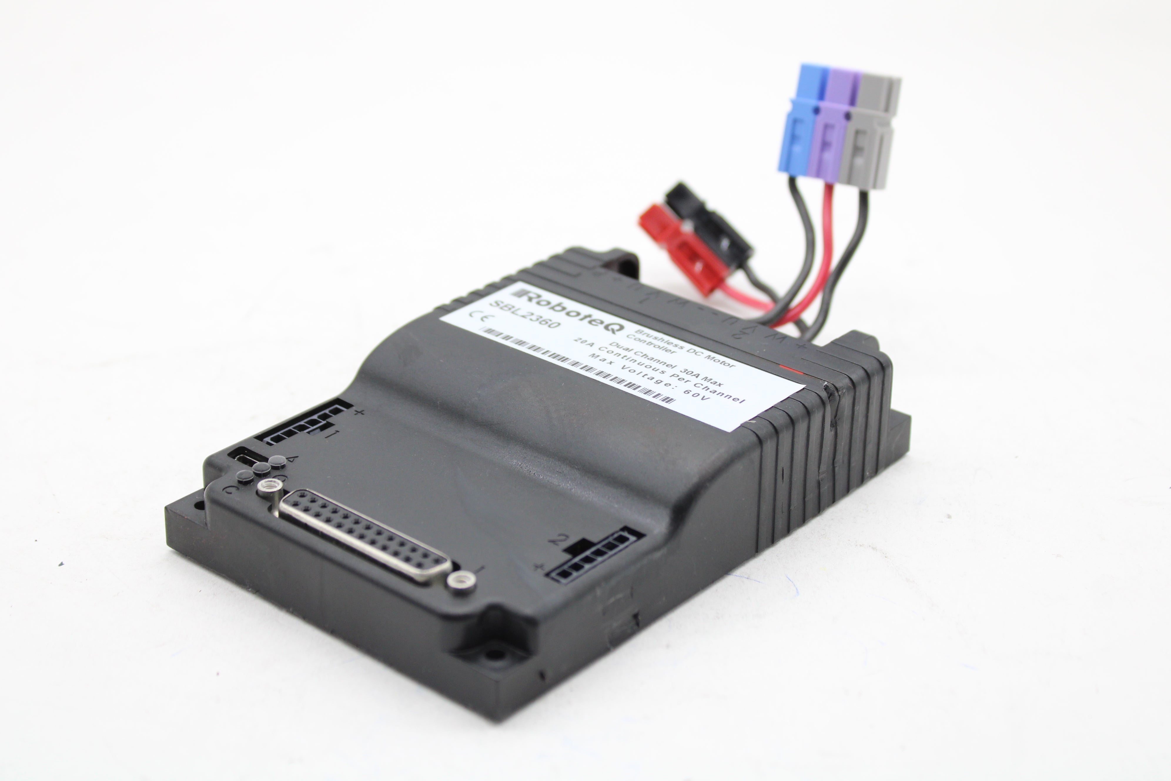 RoboteQ SBL2360 Brushless DC Motor Controller Dual Channel 30A Max 20A ...