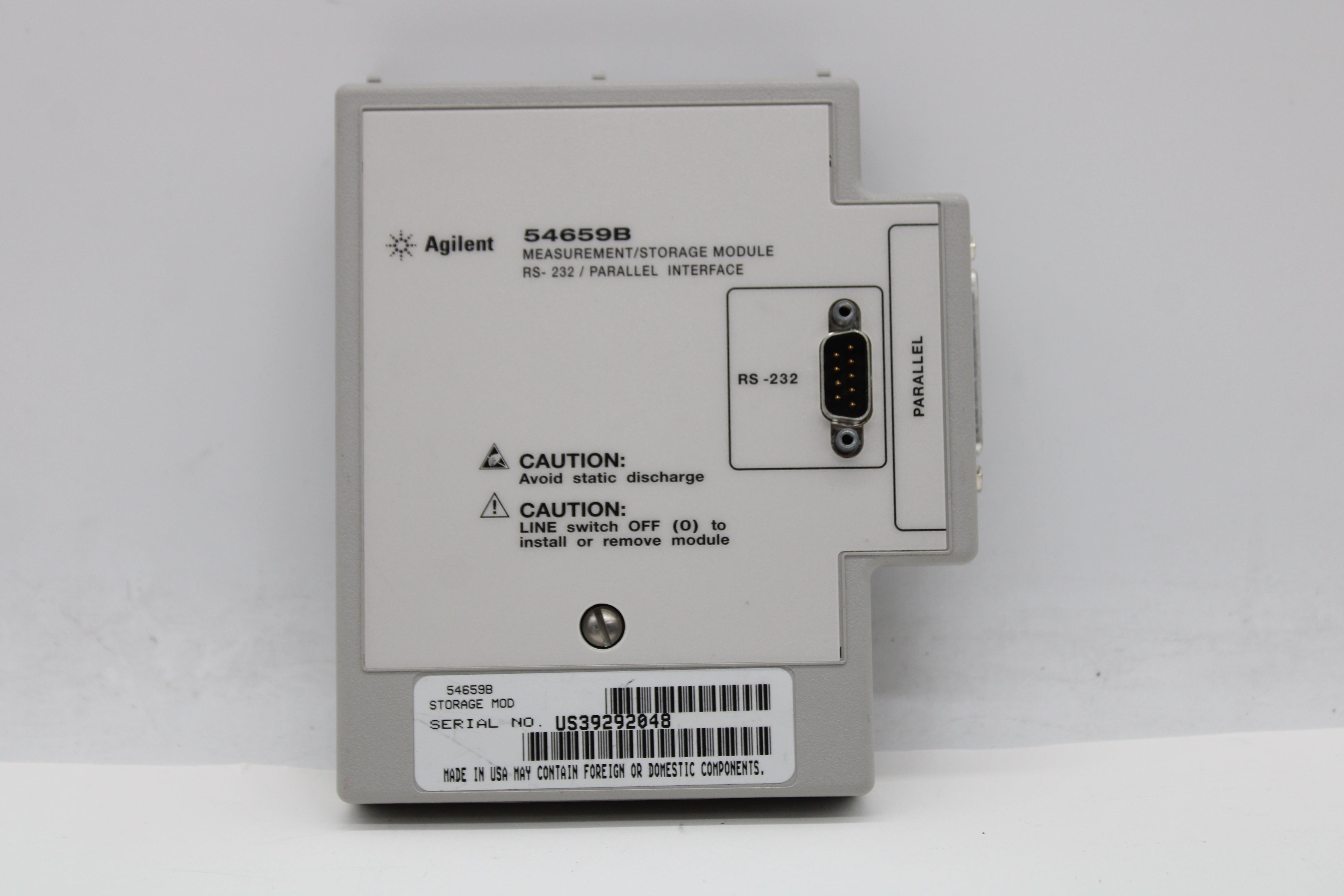 Agilent 54659B Oscilloscope Measurement/Storage Module RS-232/Parallel ...