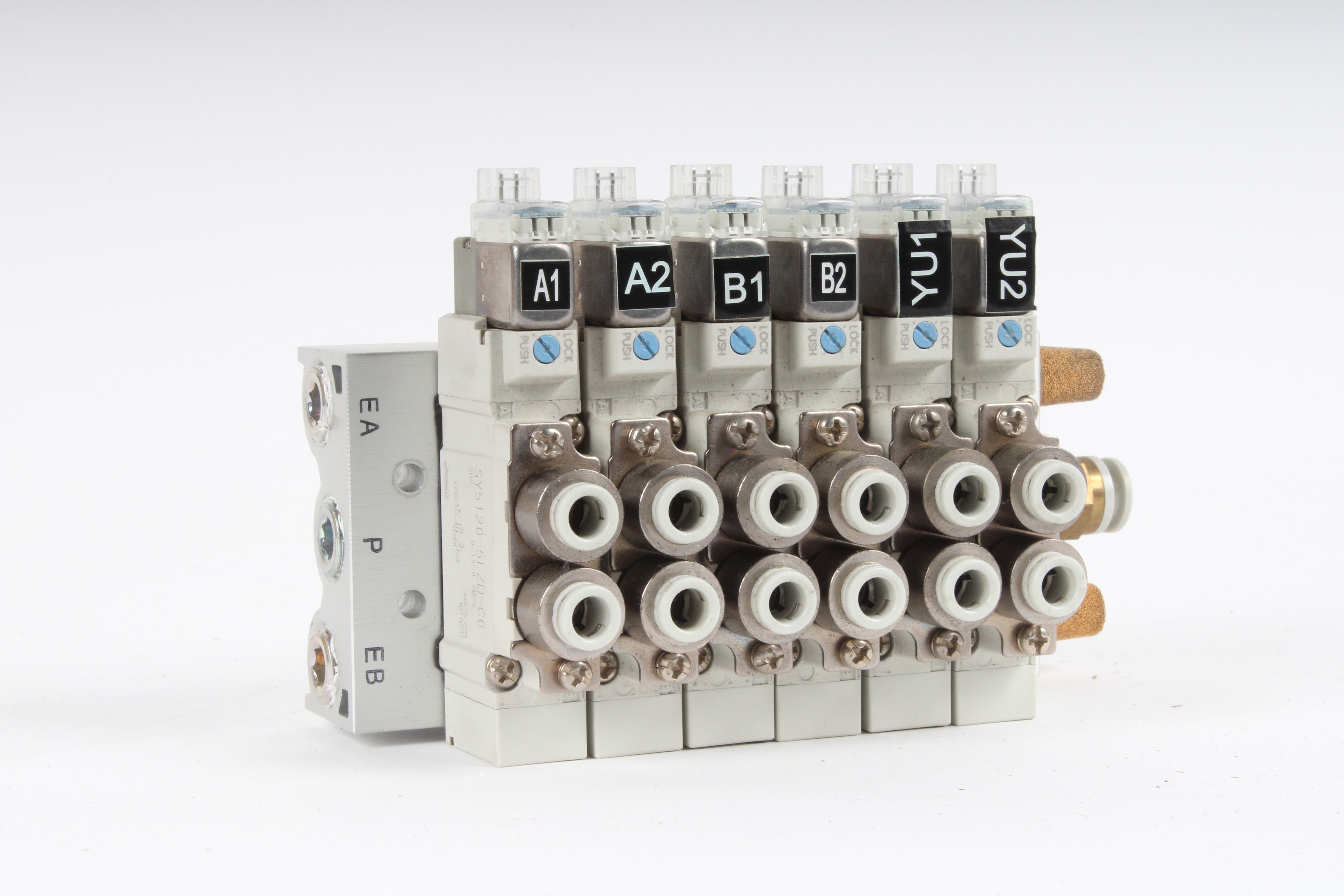 SMC SY5120-5LZD-C6 Solenoid Valve on Manifold (Rail of 6) – NTC Tech