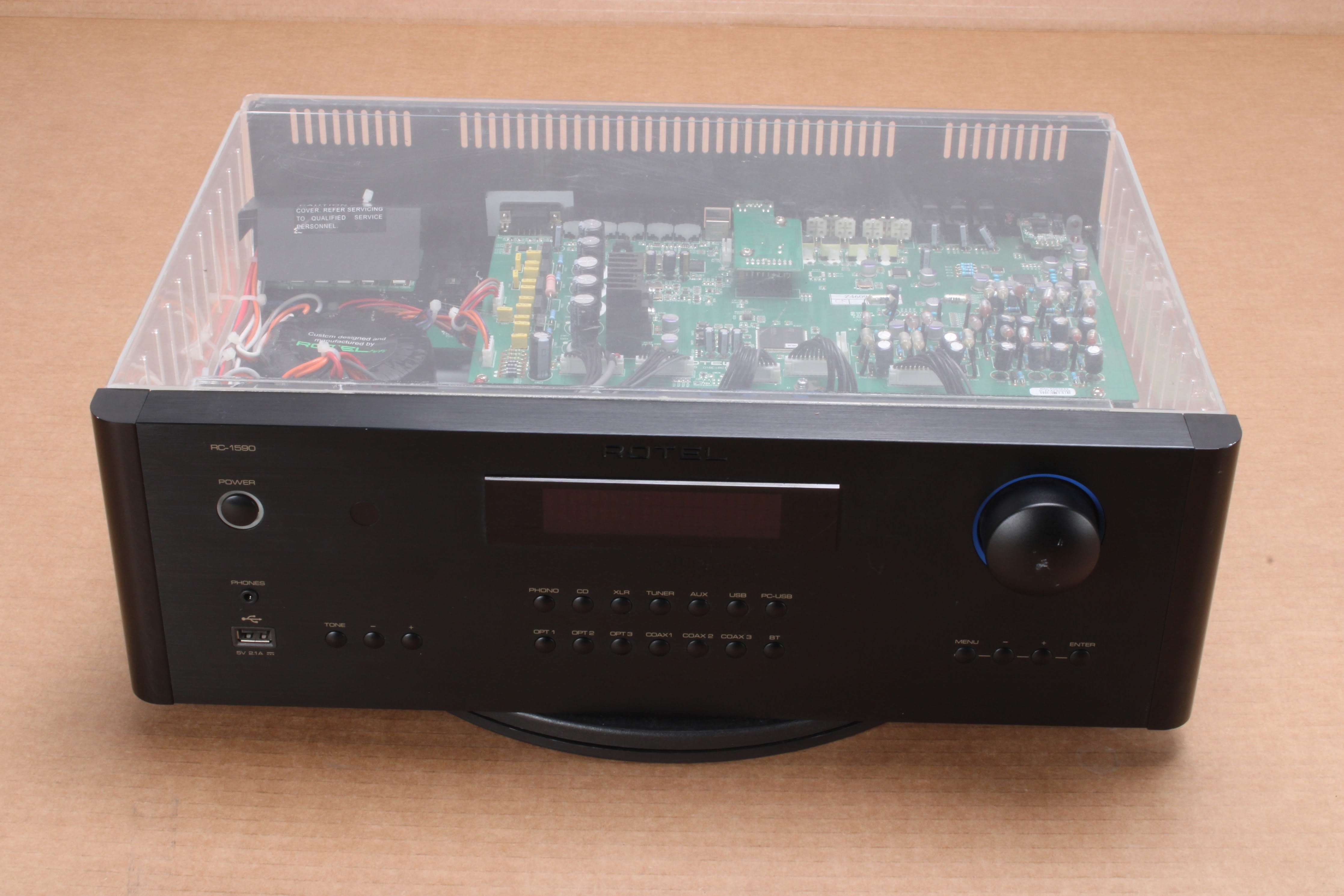 Rotel RC-1590 Stereo Preamplifier With Built-In DAC and Bluetooth - Ch ...