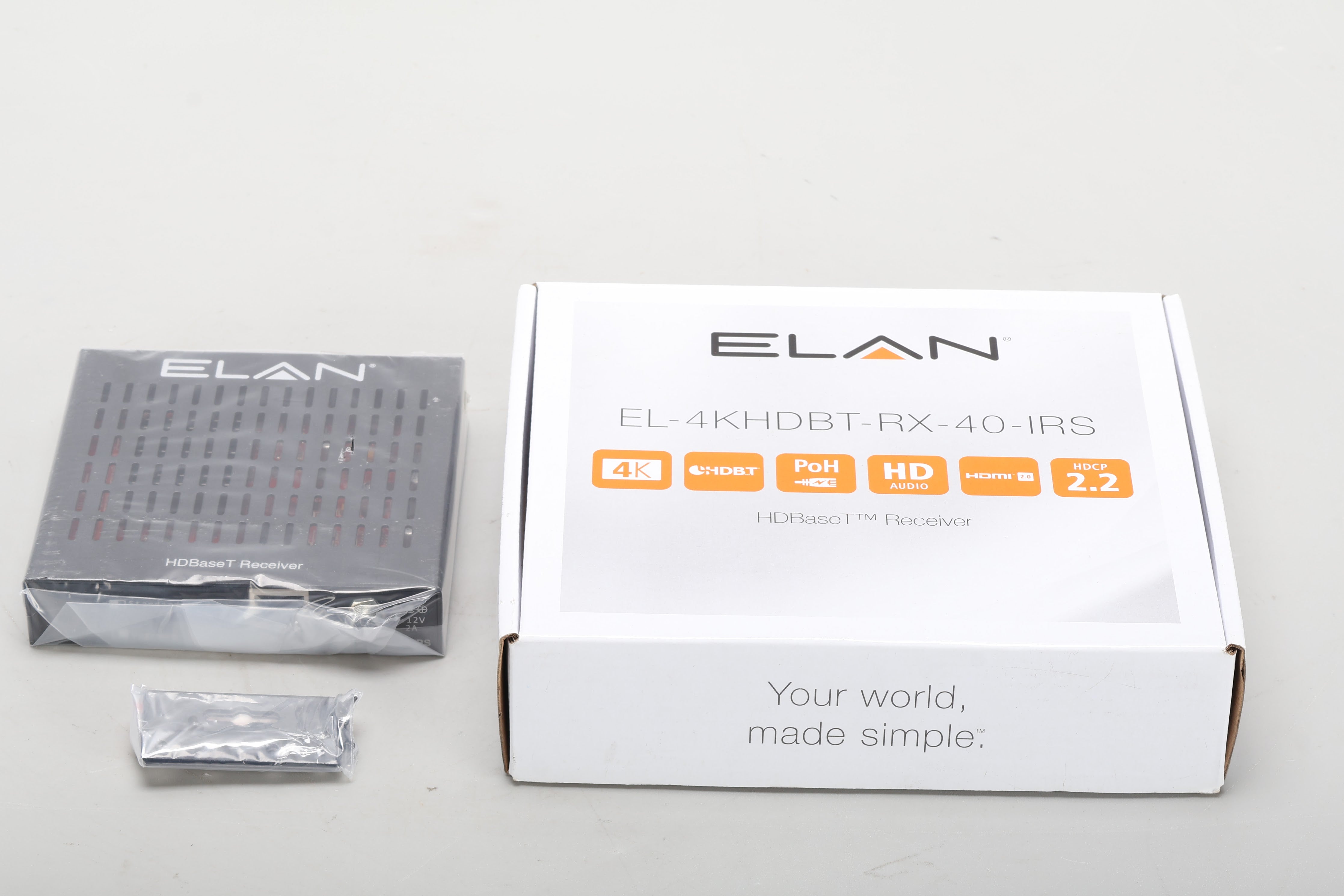 Elan EL-4KHDBT-RX-40-IRS HDBaseT Receiver 10014796 Rev B1 - New Open B ...