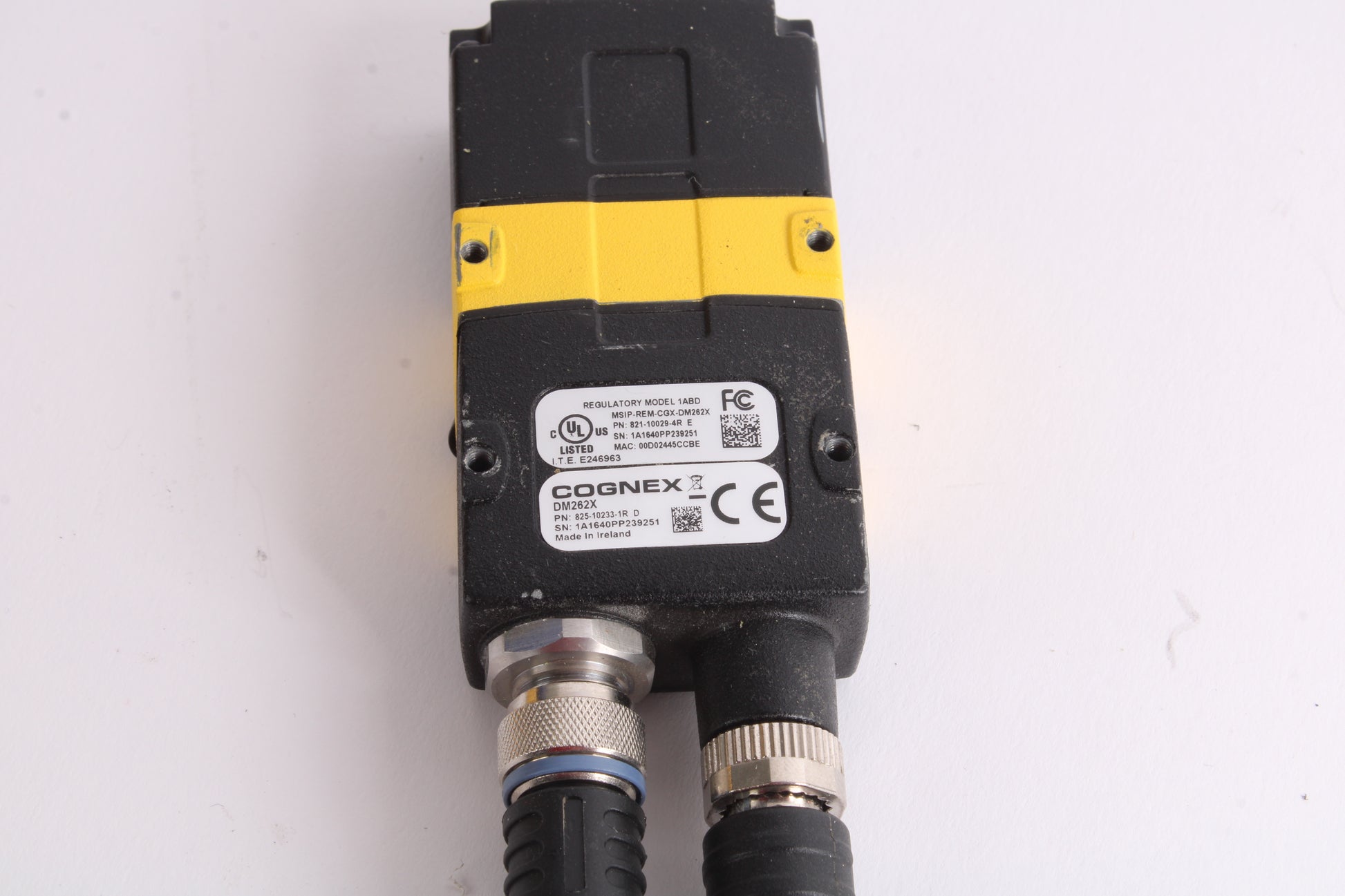 Cognex 1ABD MIS-REM-CGX-DM262X Barcode Reader 821-10029-4R E With Cabl ...