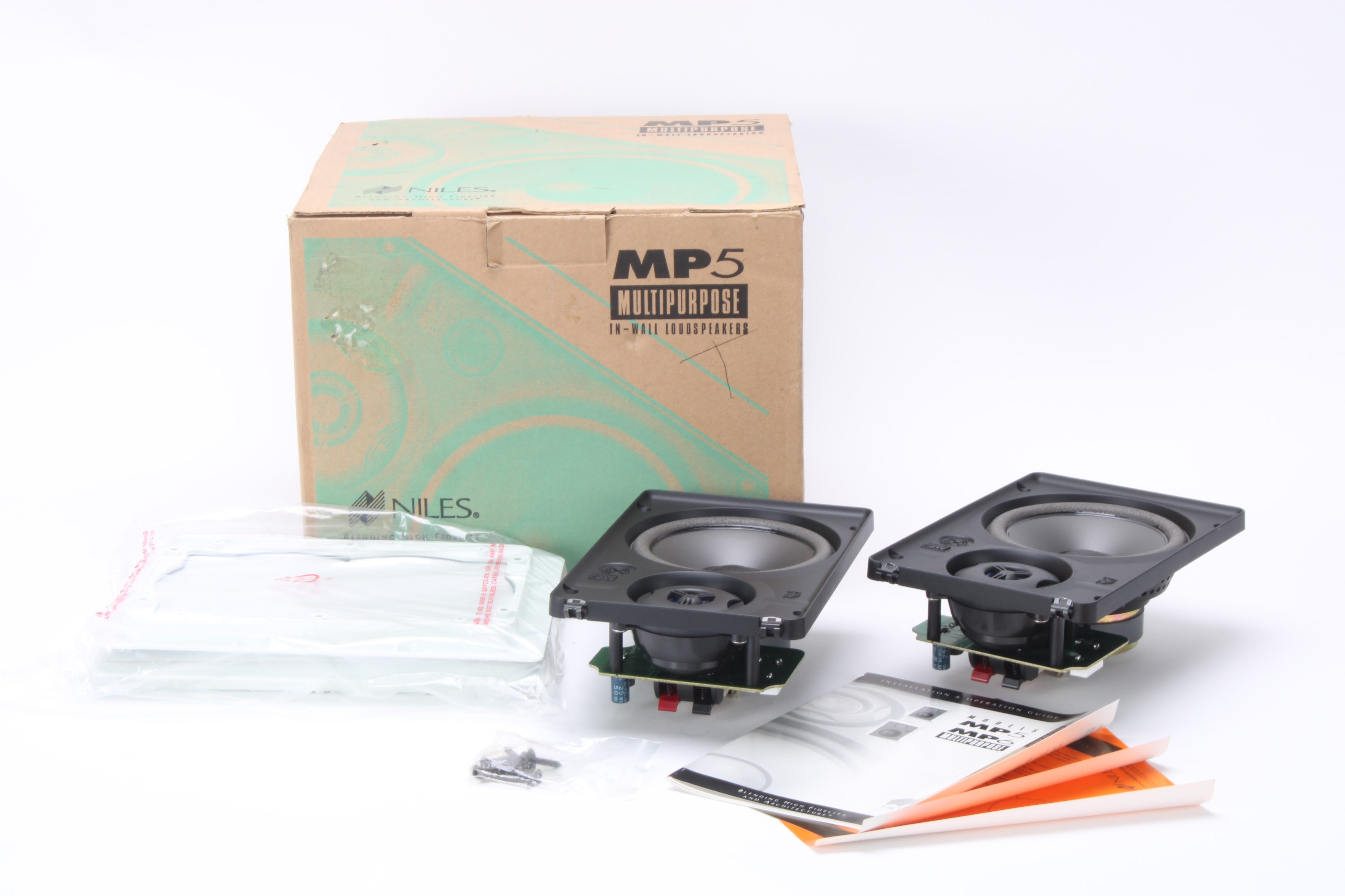 Niles MP5 Multipurpose In-Wall Loudspeakers (Pair) With Accessories ...