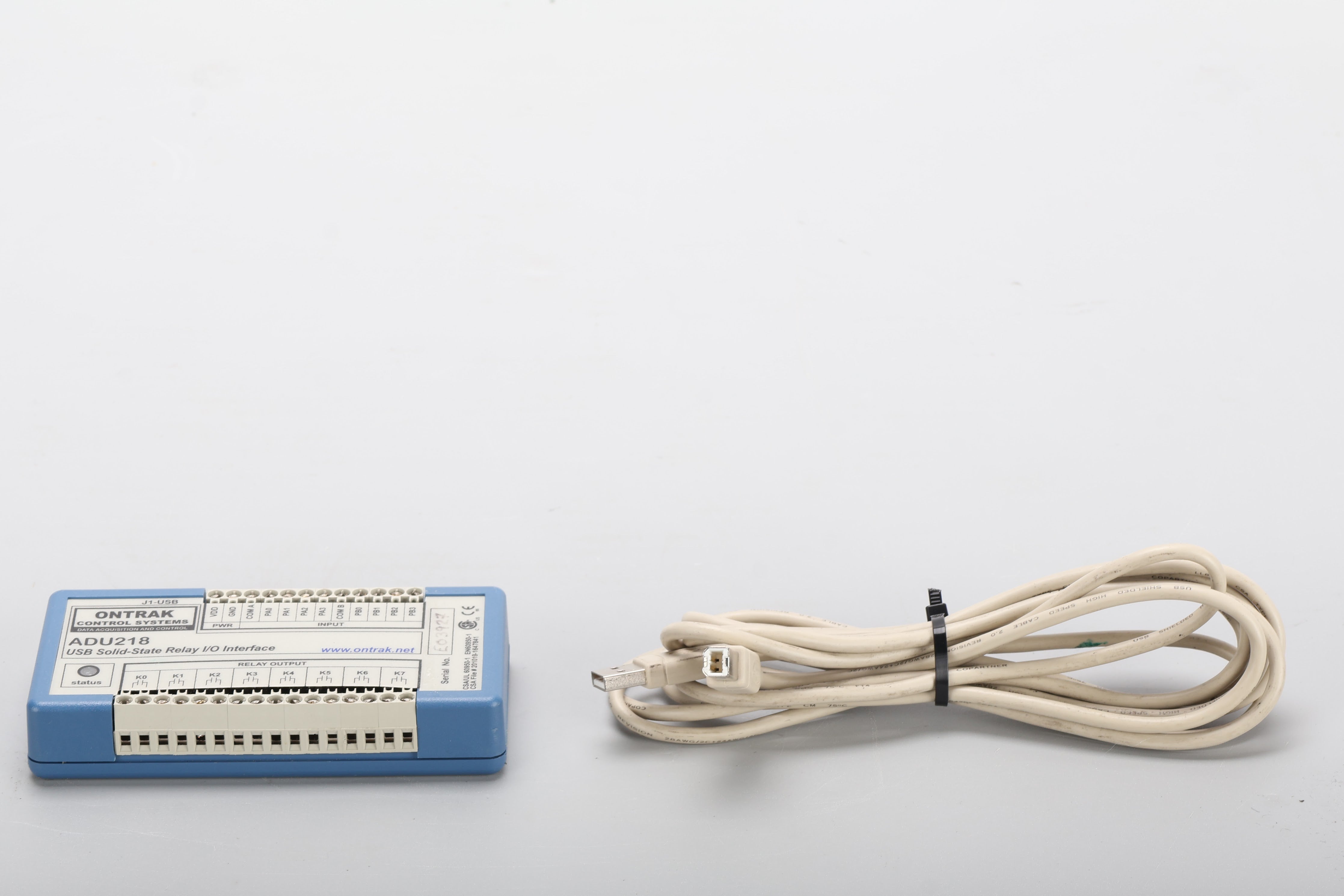 Ontrak Control Systems ADU218 USB Relay Interface I/O With USB Cable ...