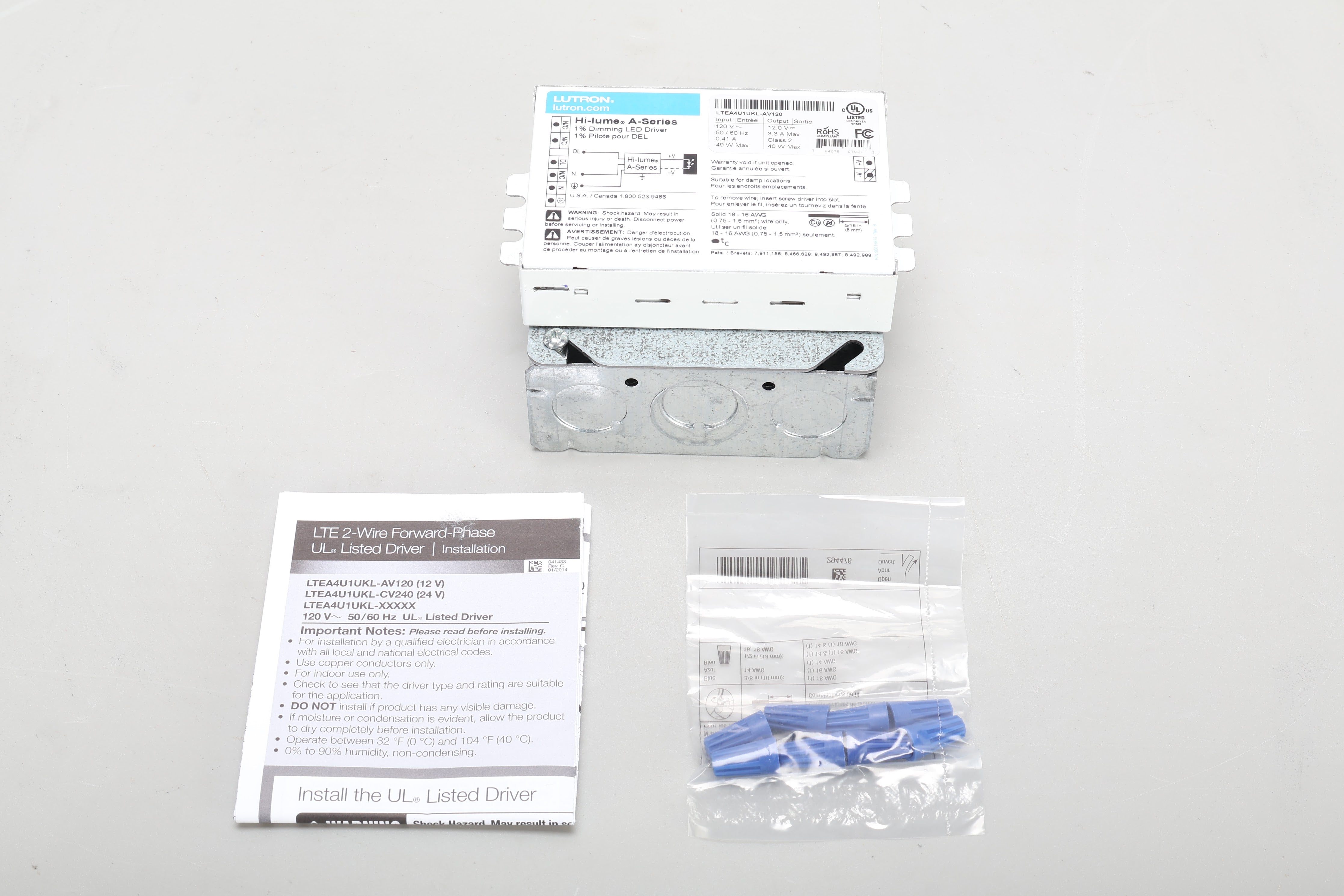 Lutron LTEA4U1UKL-AV120 Hilume A-Series 1% Dimming LED Driver – NTC Tech