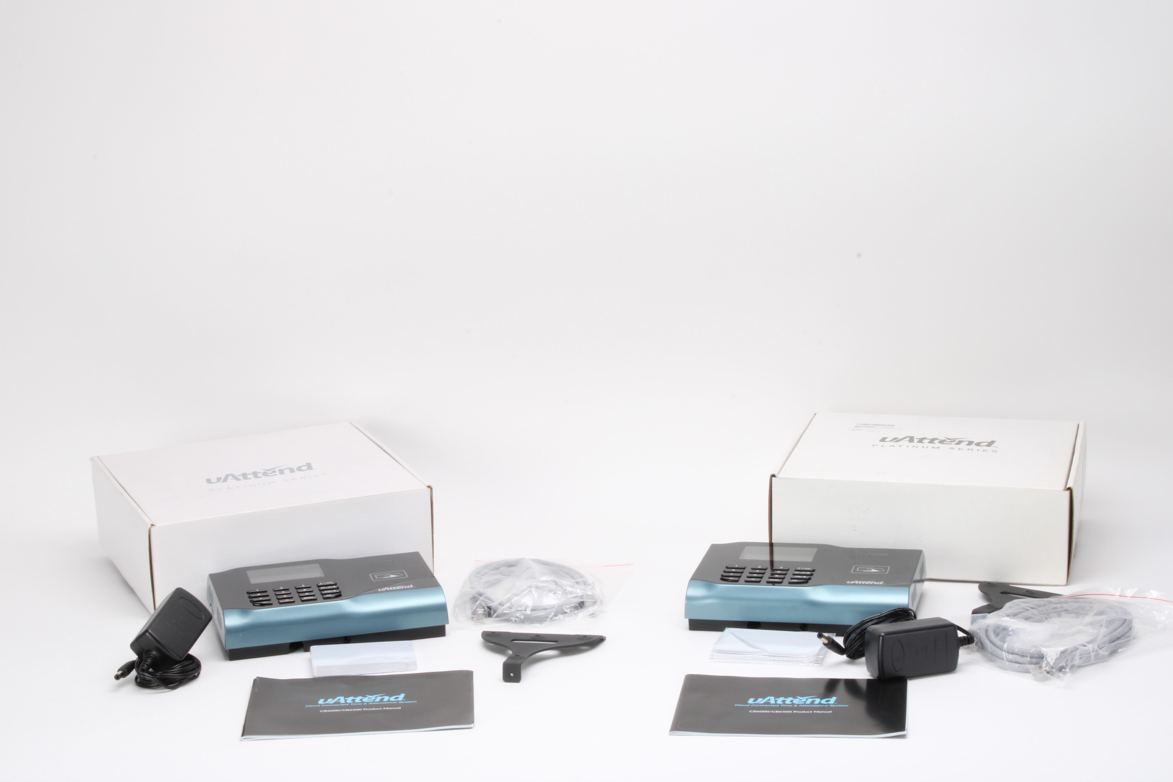 uAttend CB6000 RFID Time Clock System With Power Supply and Accessorie ...