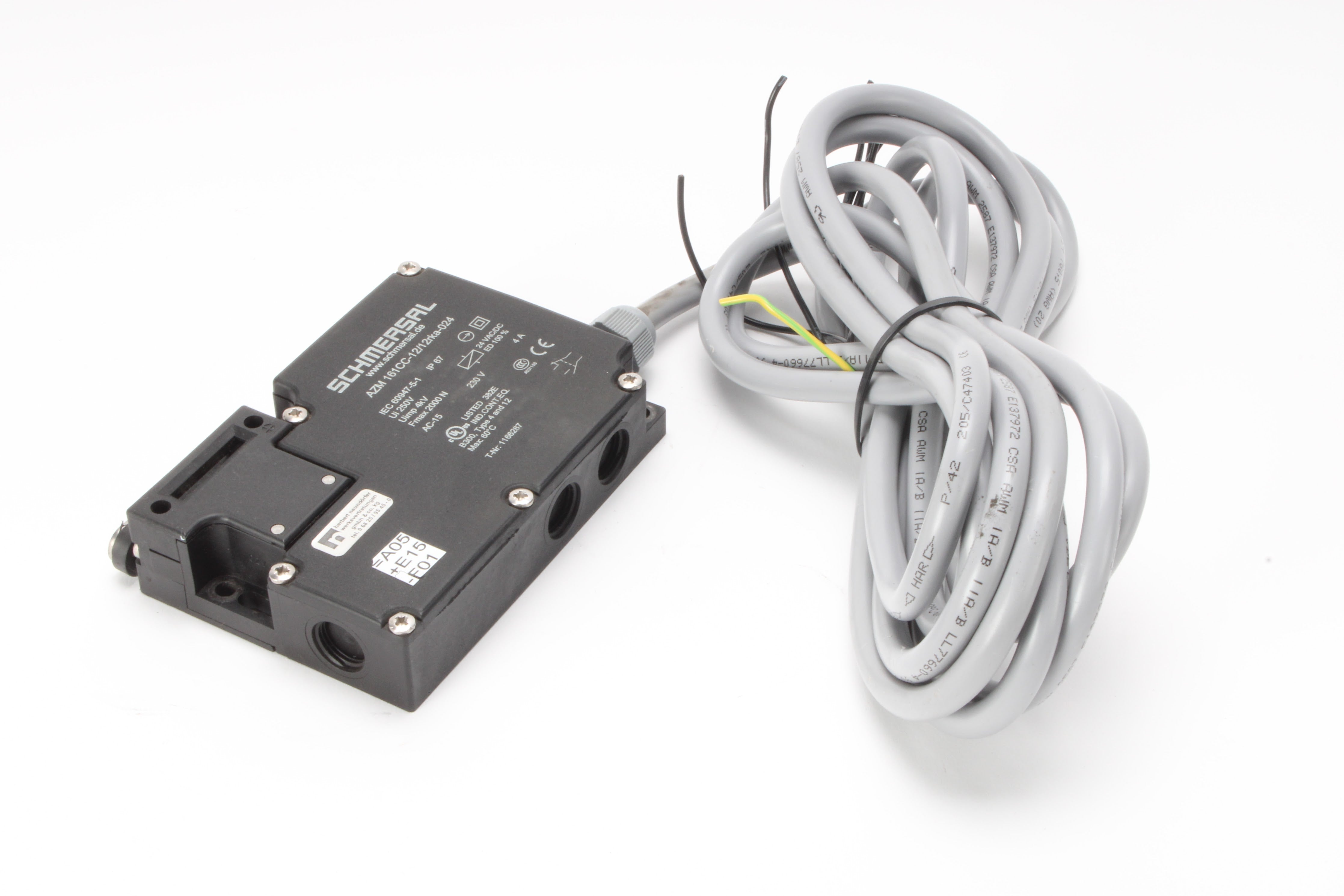 Schmersal AZM 161CC-12/12rka-024 Safety Switch With Cable - Fair Condi ...