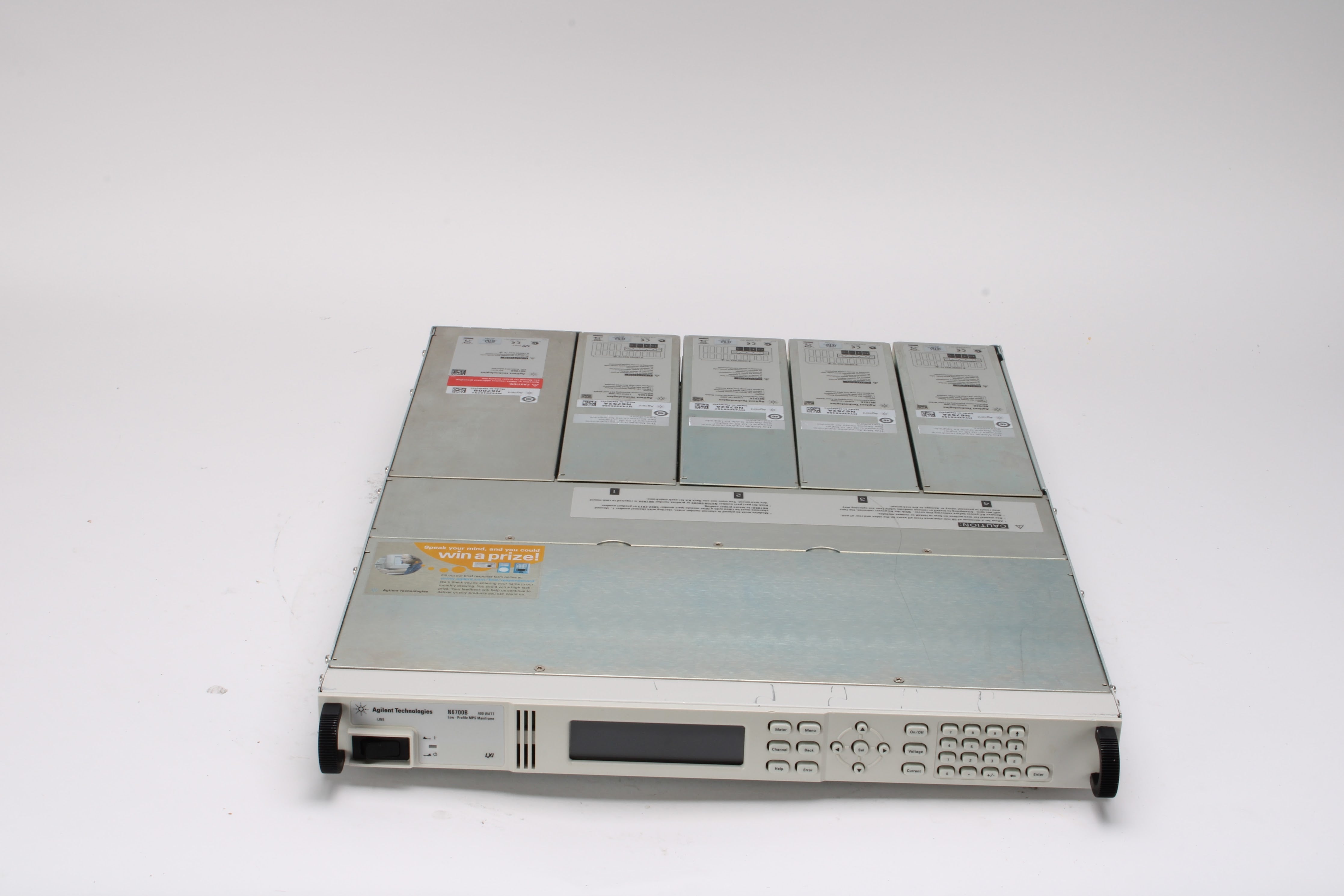 Agilent N6700B Low Profile MPS Mainframe W/ 4x N6752A 0-50V, 0-10A Pow ...