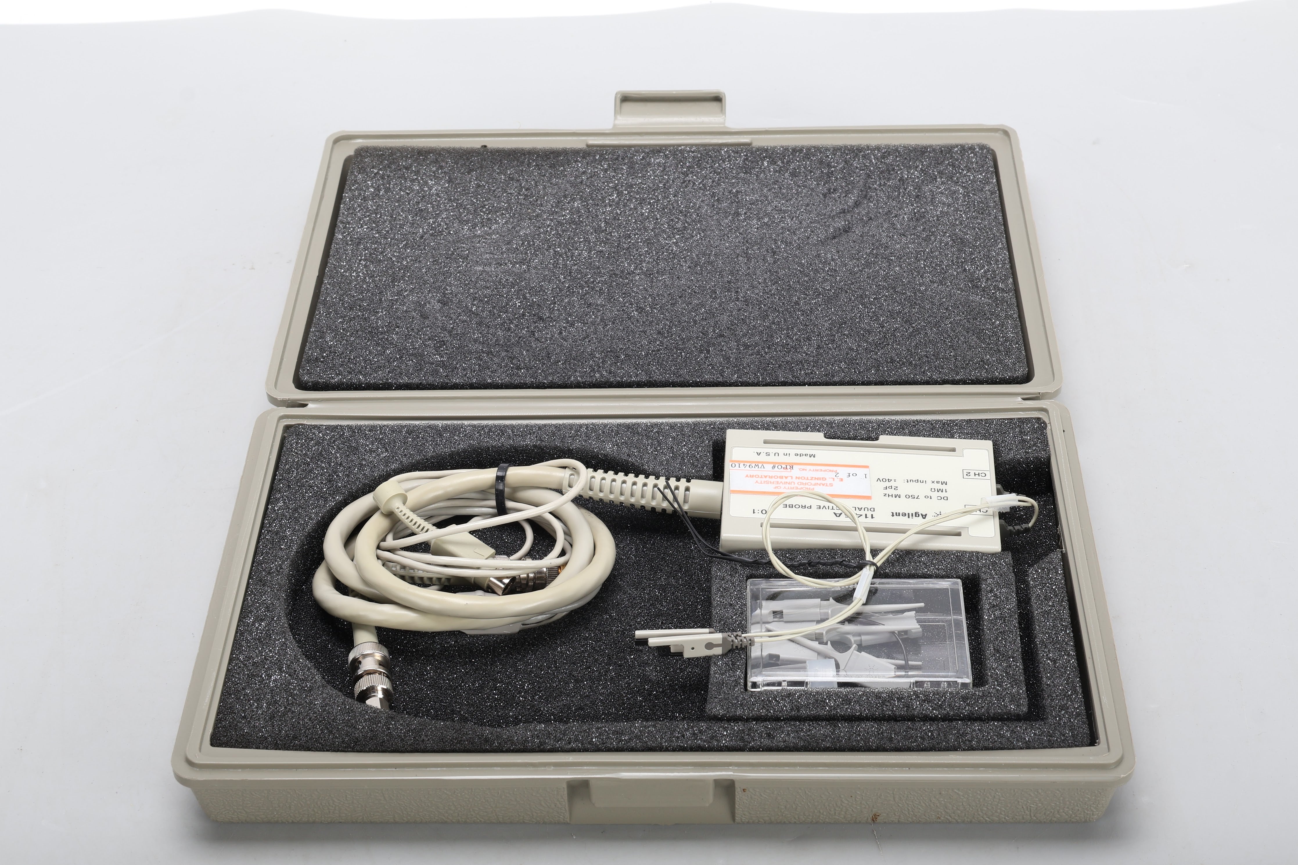HP / Agilent 1145A 10:1 Dual 750 MHz Active Probe With Accessories and ...