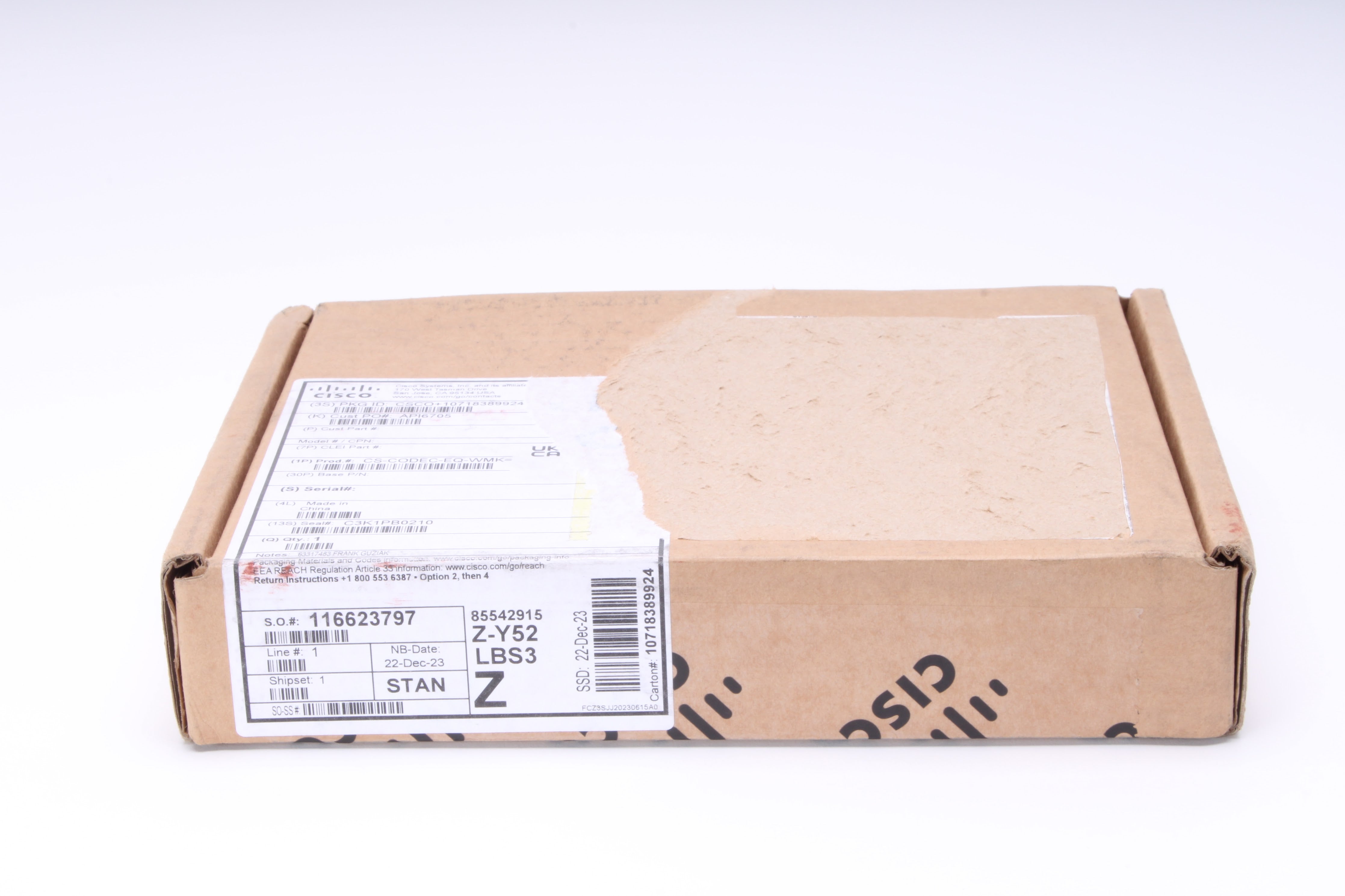 Cisco CS-CODEC-EQ-WMK Wall Mount Kit for Codec EQ - NEW – NTC Tech