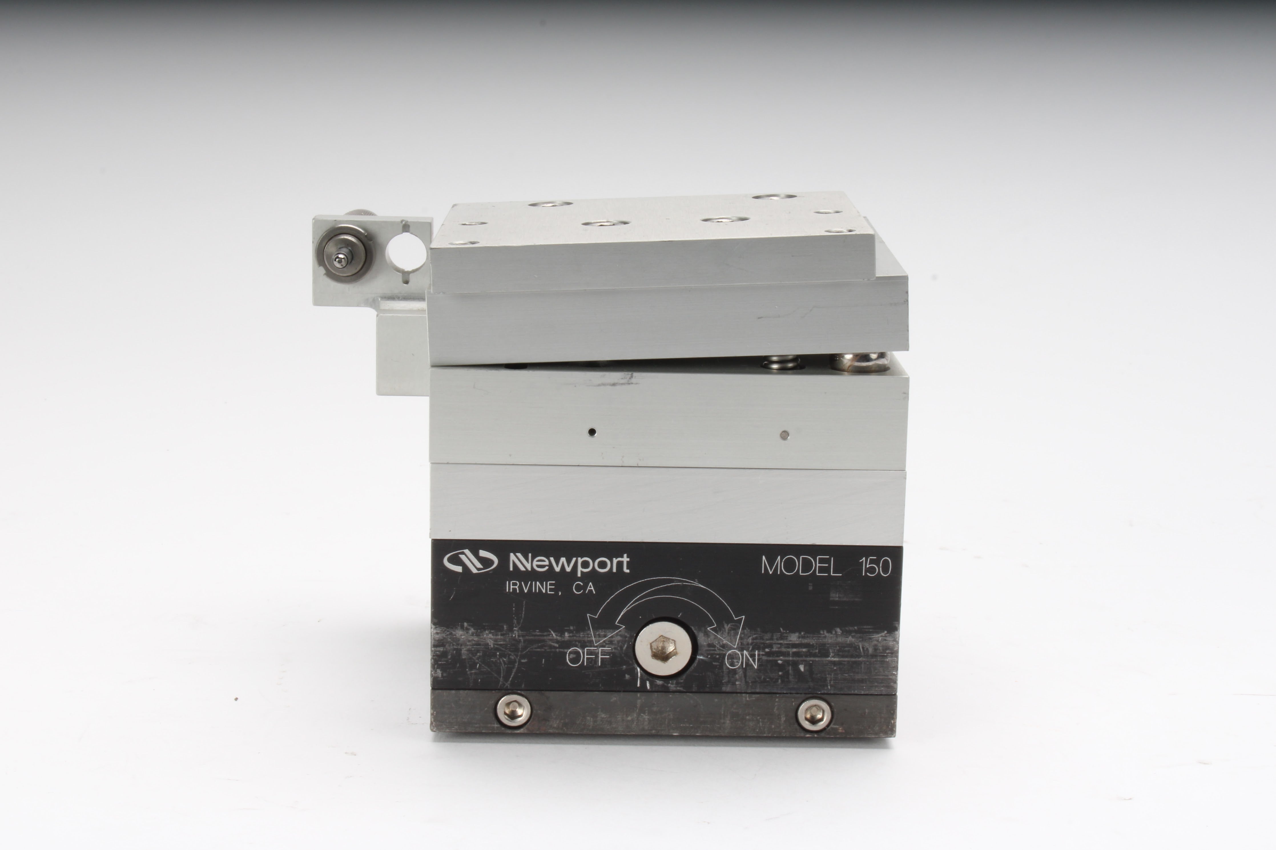 Newport 150 Magnetic Instrument Base With XYZ Linear Stage and 1x Micr ...