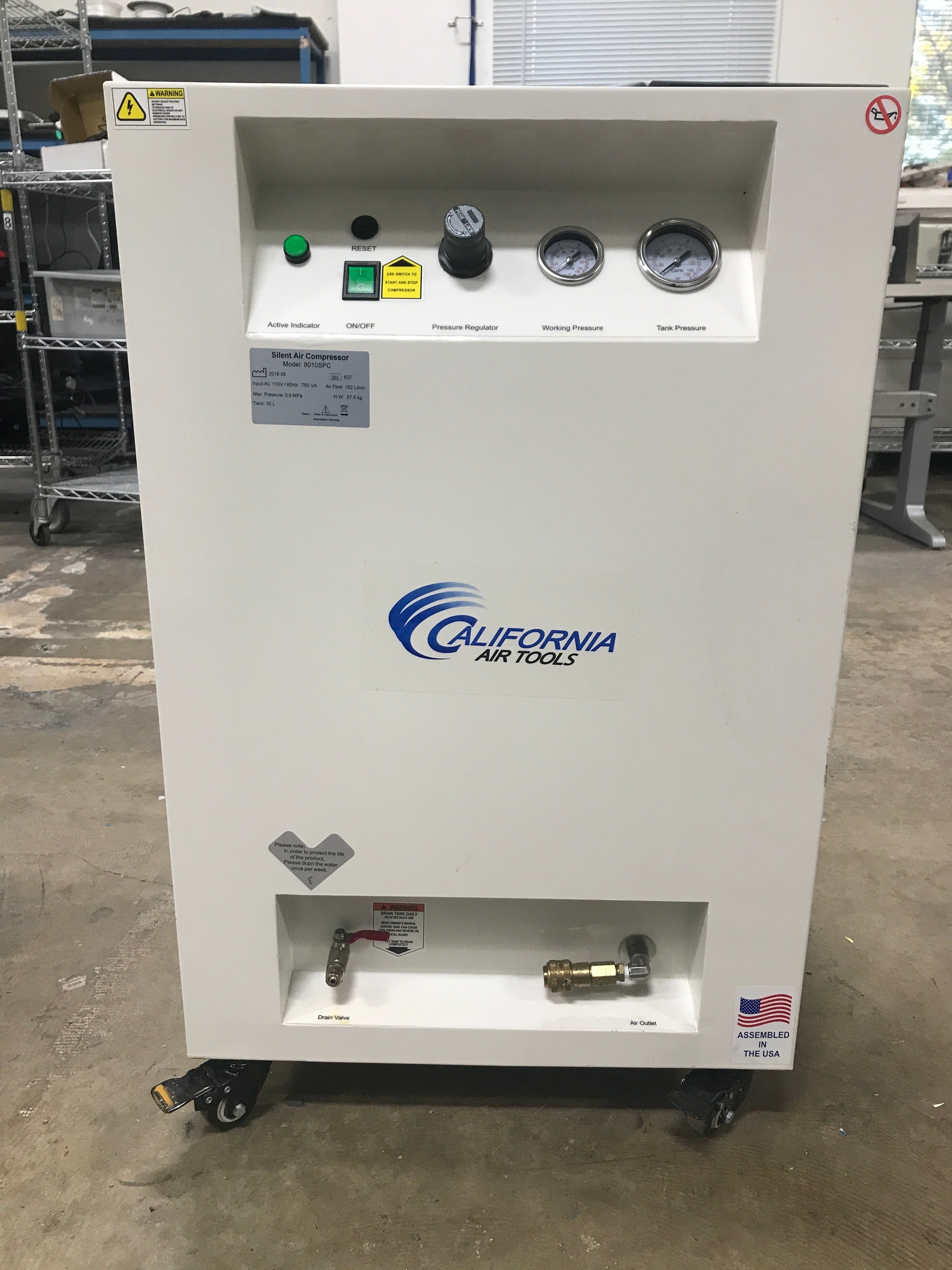 California Air Tools 8010SPC Ultra Quiet Oil-Free Air Compressor – NTC Tech