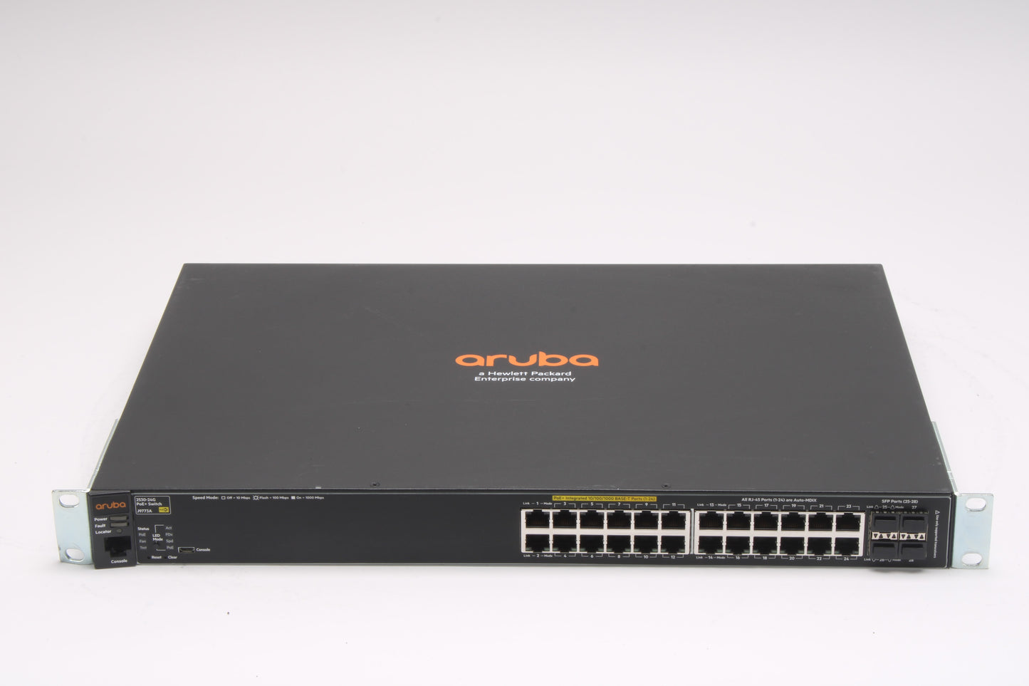 HPE Aruba 2530-24G-PoE+ Switch 24-Port J9773A J9773-60201 With Rack Ea ...