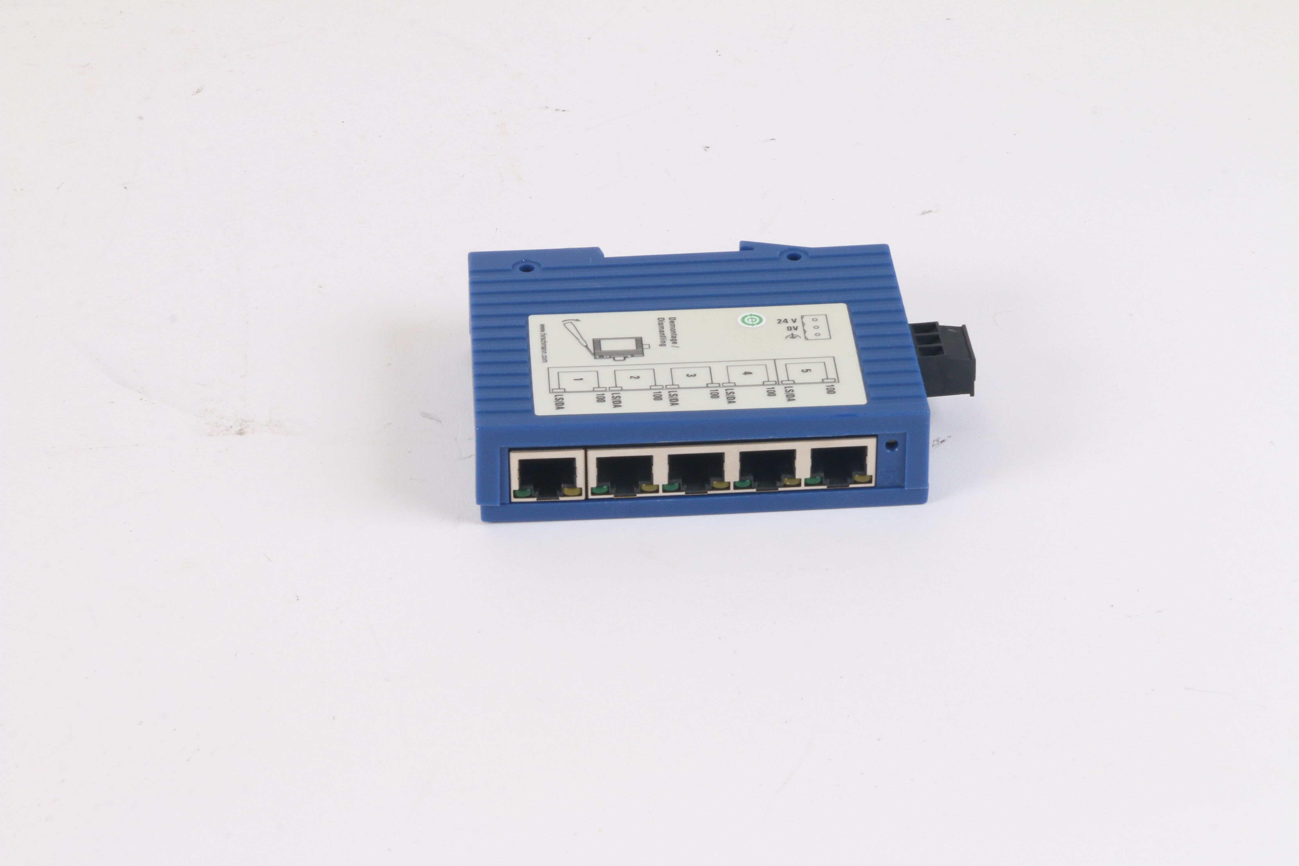 Hirschmann Spider 5TX 5 Port Ethernet Industrial Rail Switch – NTC Tech