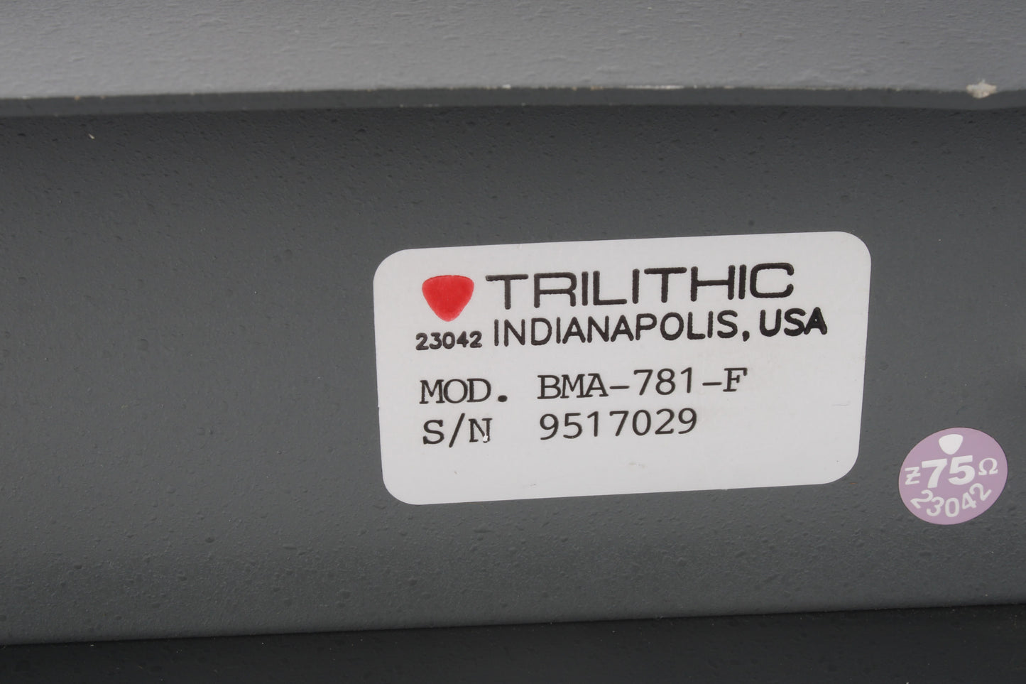 Trilithic BMA-781-F 75 Ohm Variable Attenuator - Fair Condition – NTC Tech