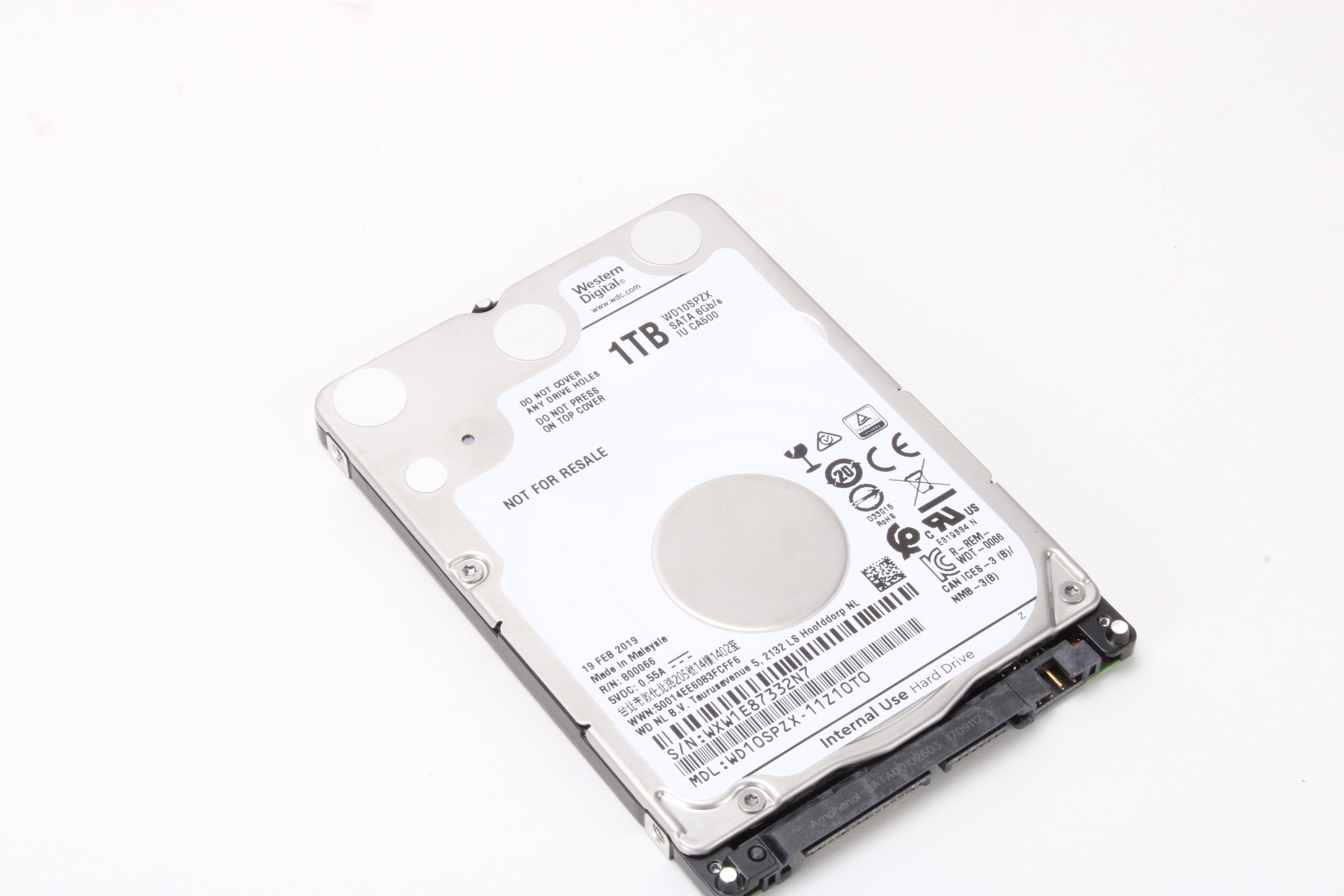 Western Digital WDBMYH0010BNC 1TB Hard Disk Drive WD10SPZX-11Z10T0 ...