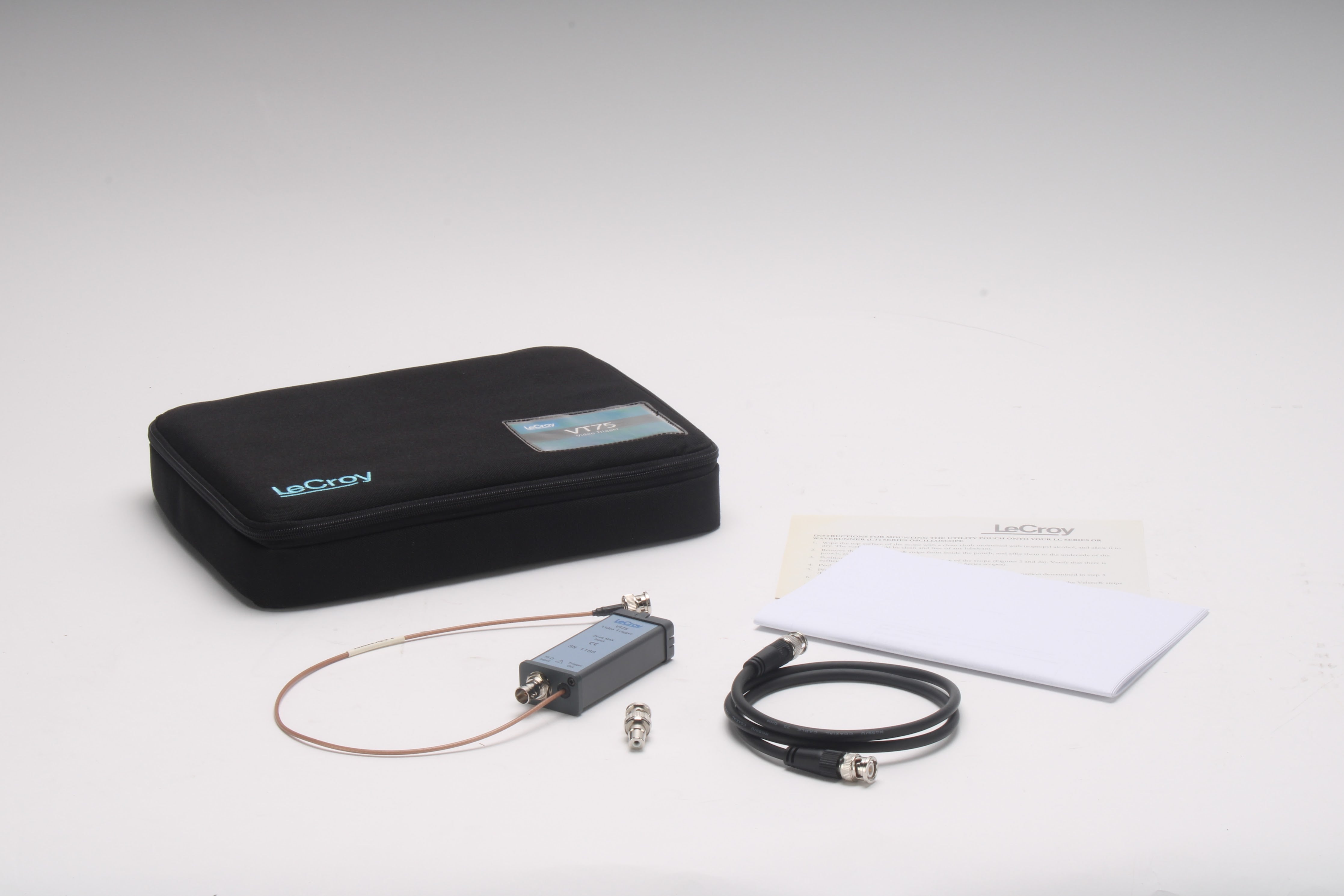 LeCroy VT75 Video Trigger W/ Carry Case, BNC Cable, and BNC to RCA Ada ...