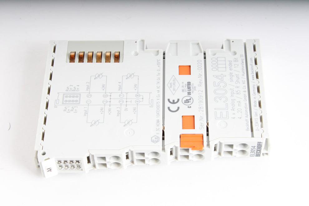 Beckhoff EL3054 EtherCAT Terminal, 4-Channel Analog Input – NTC Tech