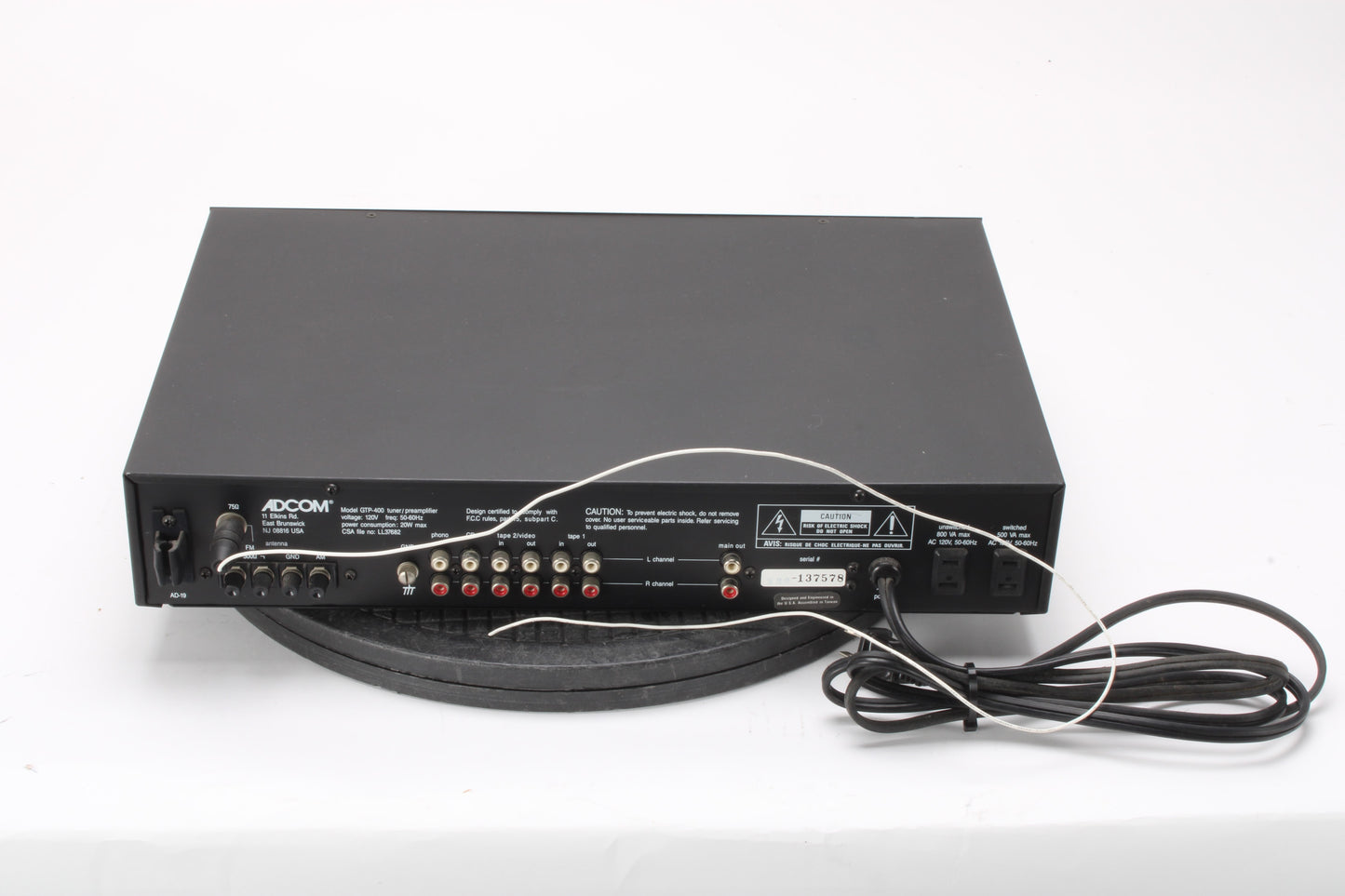Adcom GTP-400 Preamplifier / Tuner Pre-Amp / AM/FM Digital Tuner – NTC Tech