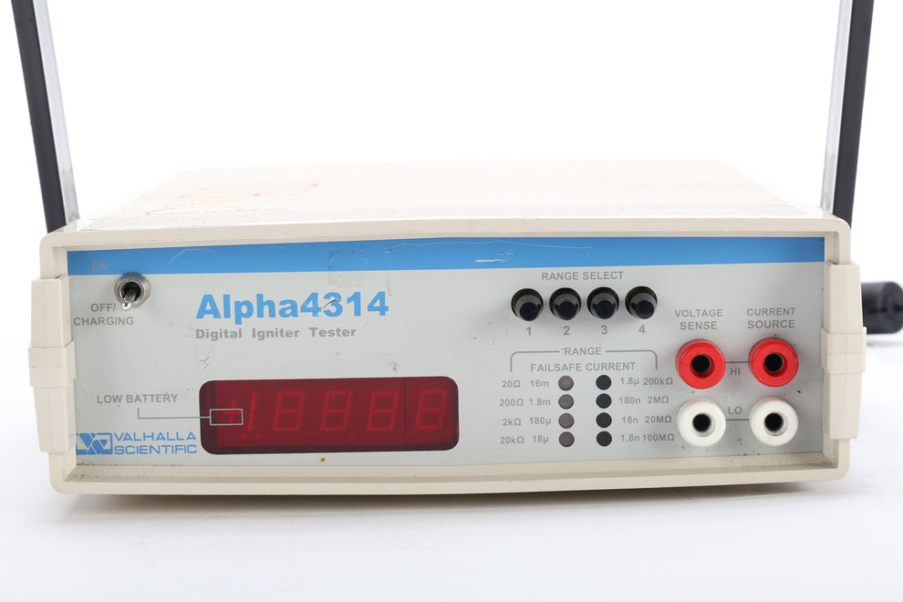 Valhalla Scientific Alpha4314 Ultra Safe Digital Igniter Tester W/ Pow ...