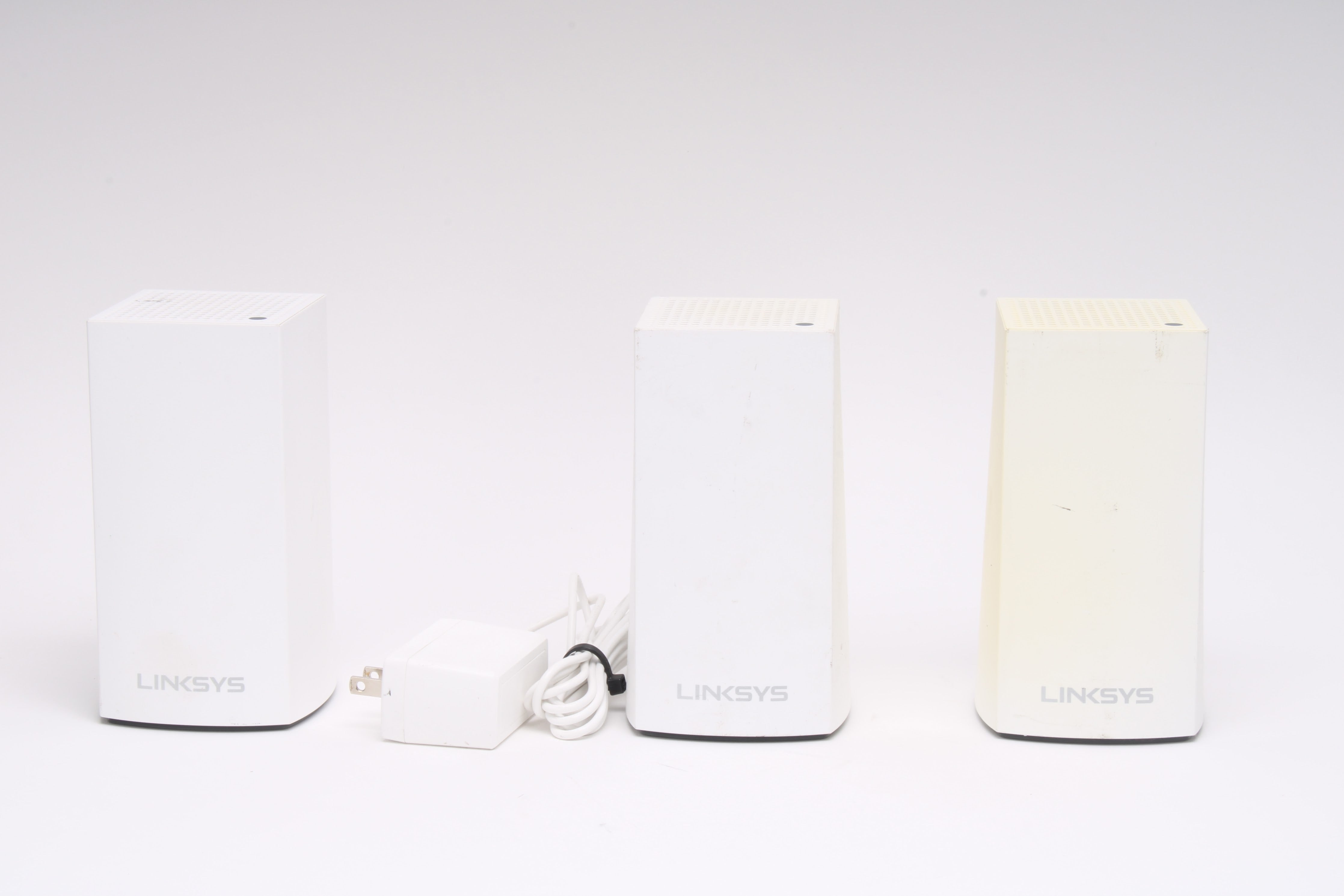 Linksys 2x: WHW01 & VLP01 WiFi Router (Lot of 3) W/ 1x Power Supply Bu ...