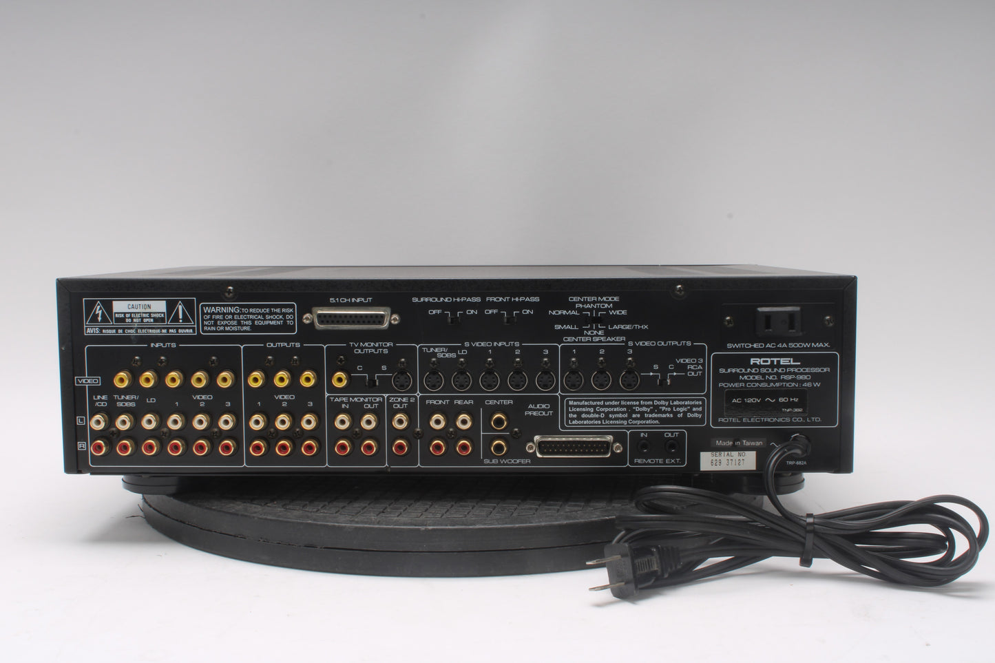Rotel RSP-980 Surround Sound Processor – NTC Tech