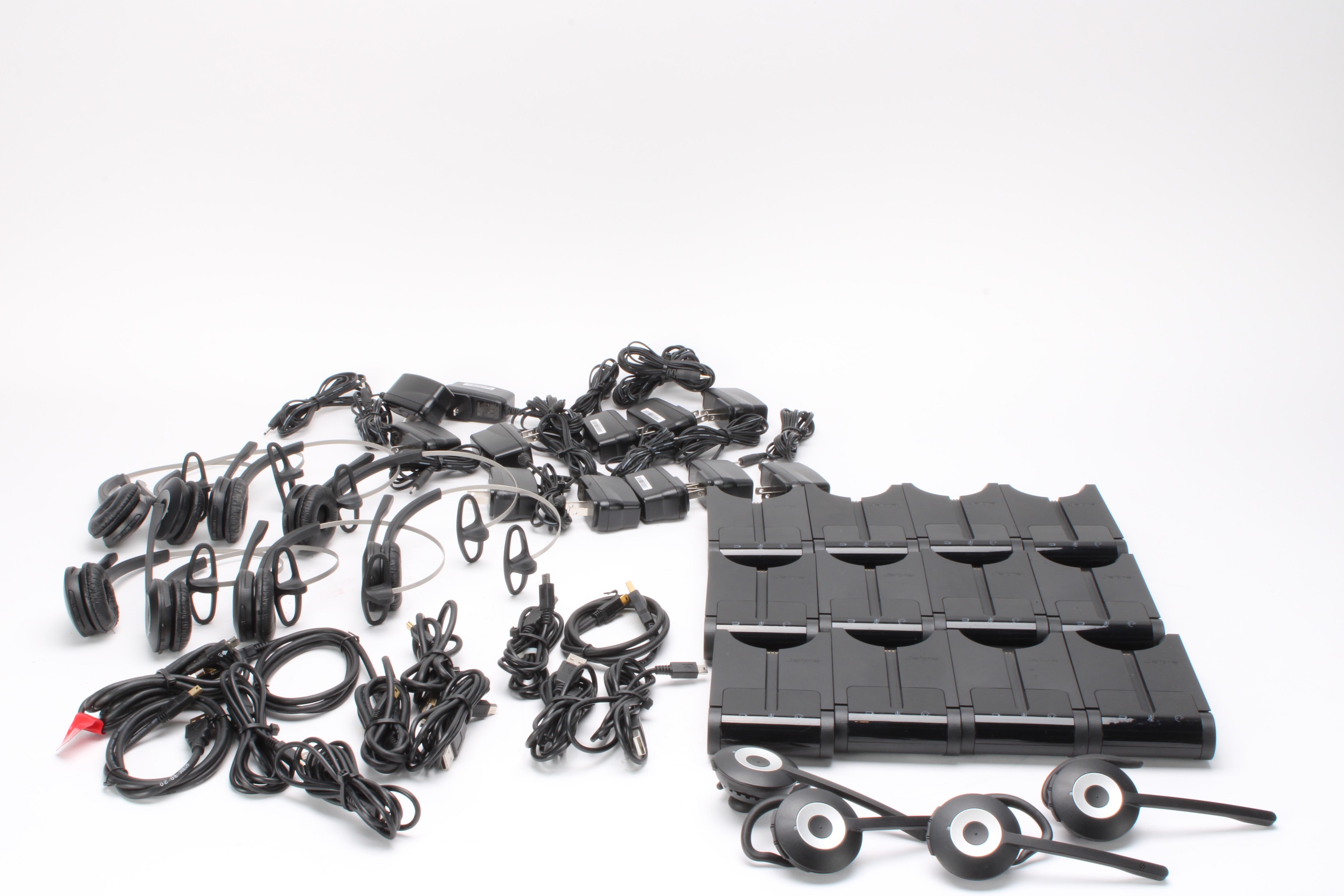 Jabra 12x: WHB003HS Wireless Headset With 12x: WHB003BS Charging Base ...