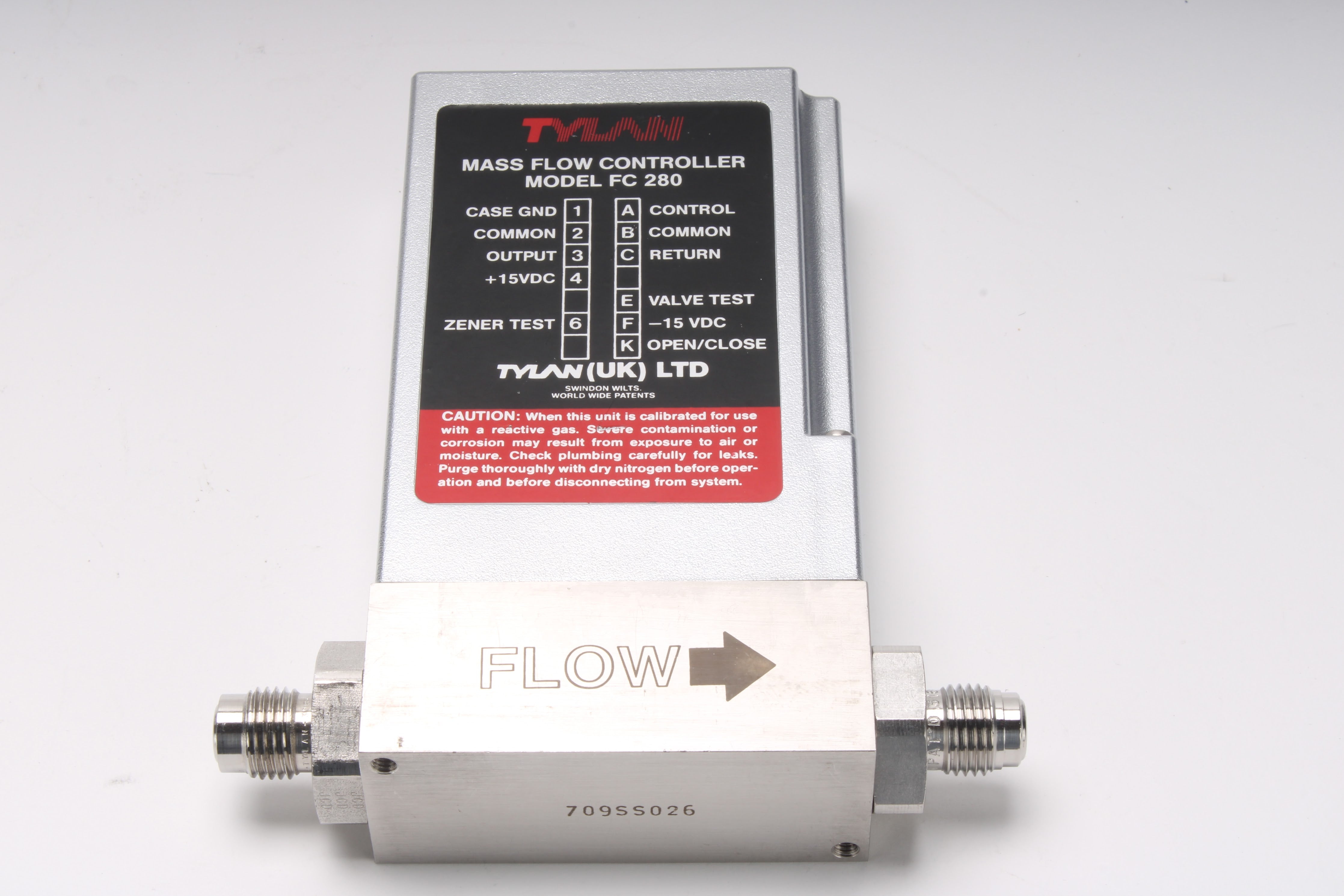 Tylan FC-280S N2 2 SLPM Mass Flow Controller – NTC Tech