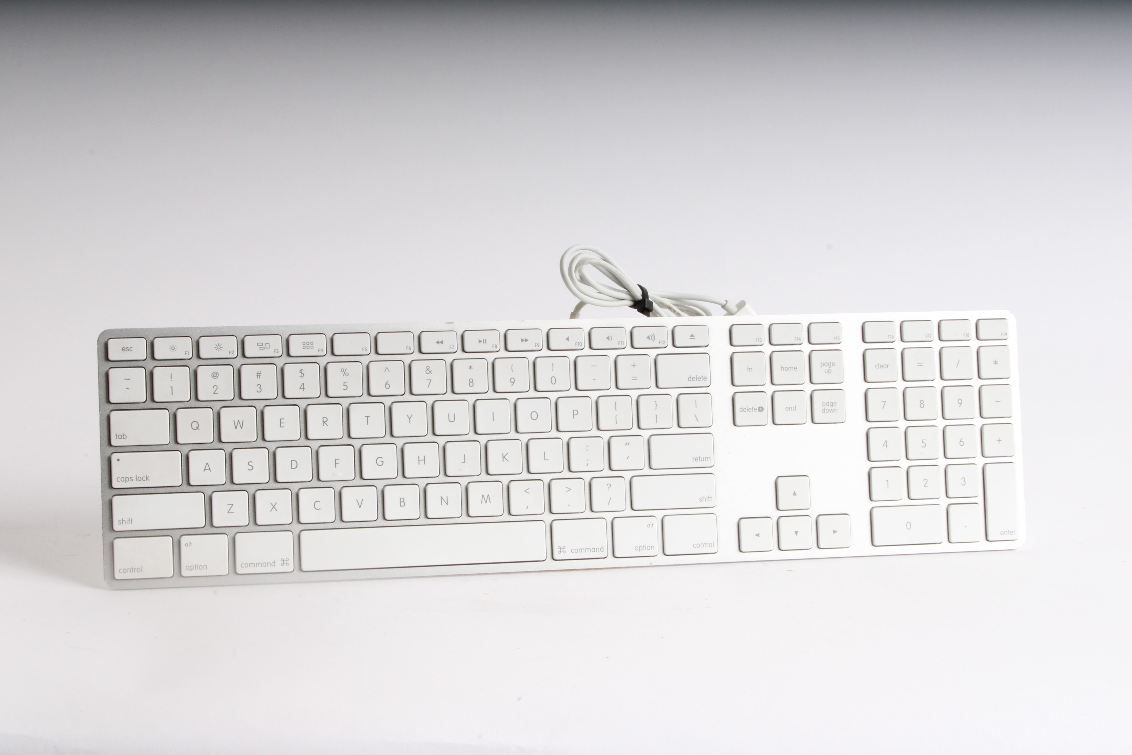 Apple A1243 Ultra Thin Wired Keyboard Aluminum with Numeric Keypad Lot ...