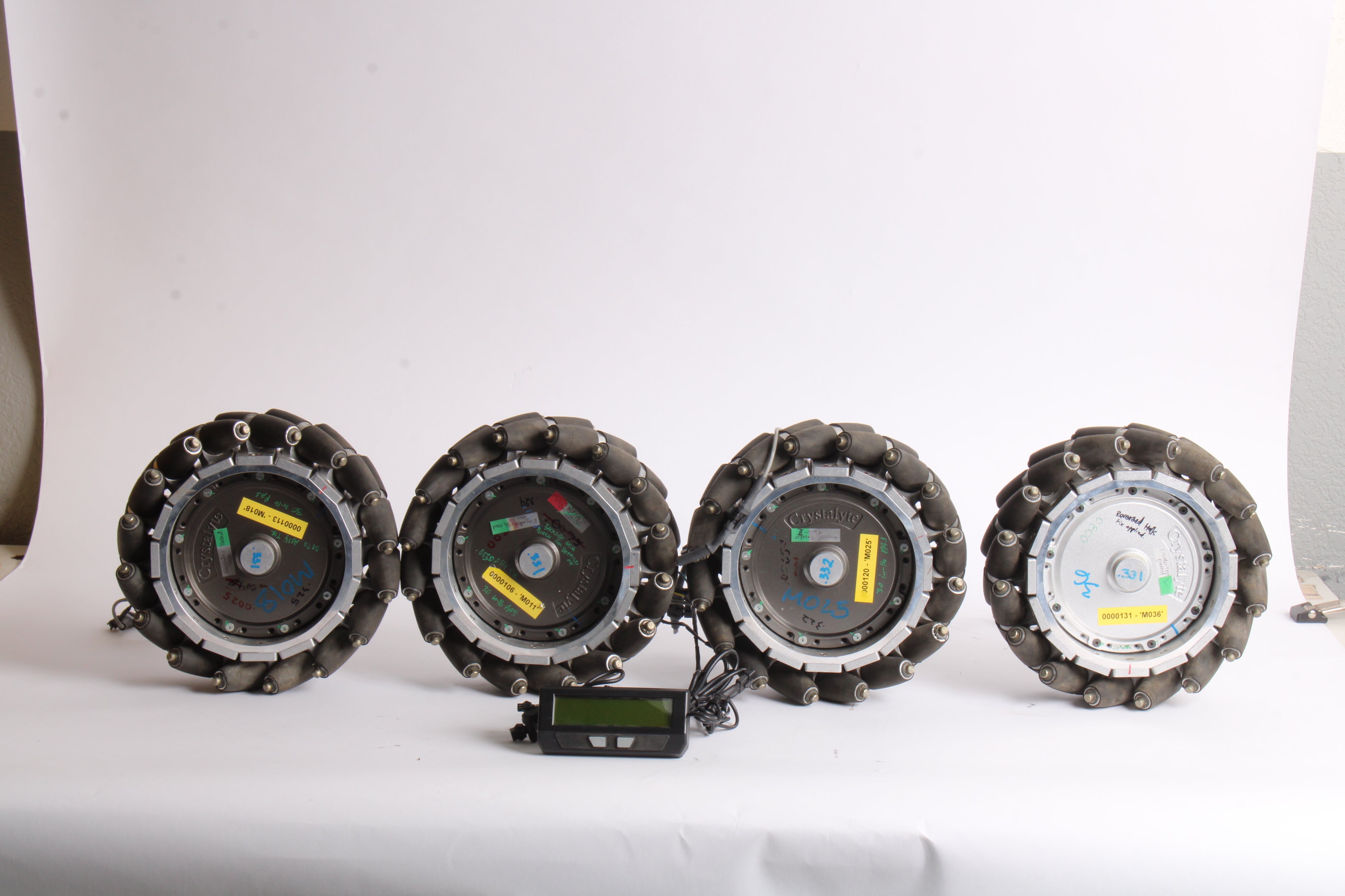 Crystalyte Mecanum Omni-Directional Hub 10" Wheels (Set of 4) W/ Displ ...