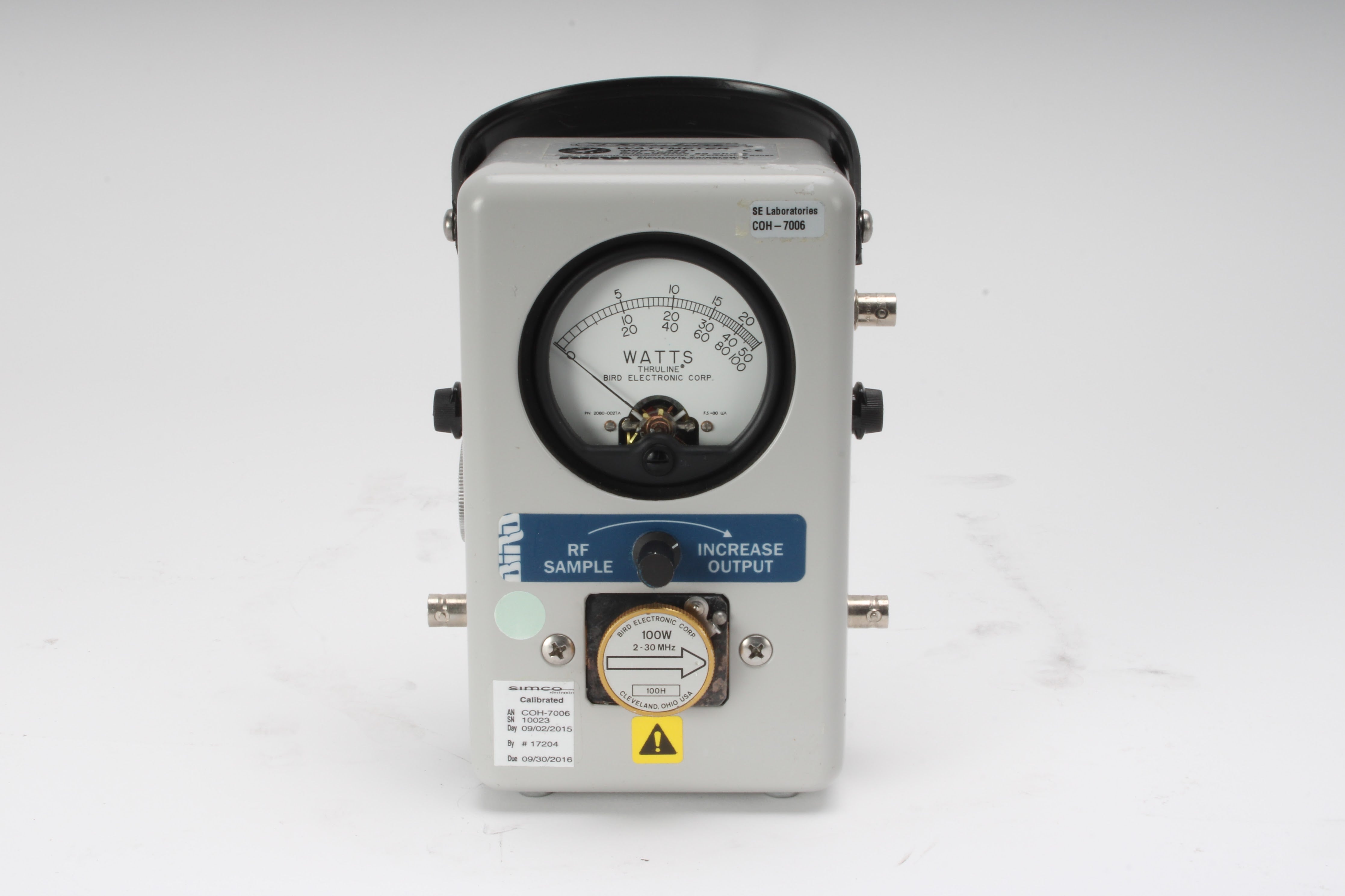 Bird 4431 Trueline Variable Tap RF Wattmeter With Bird 100H 2-30MHz 10 ...