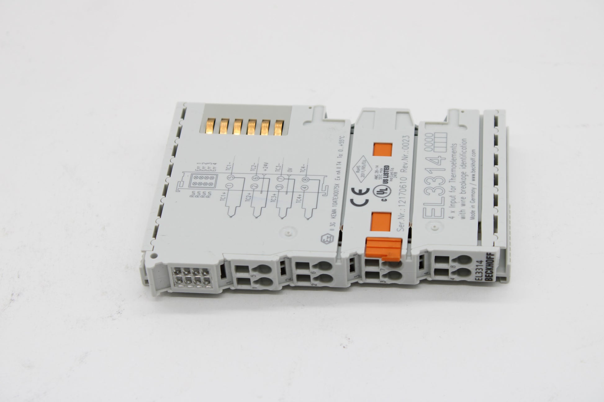 Beckhoff EL3314 EtherCAT Terminal, 4-Channel Analog Input Module – NTC Tech