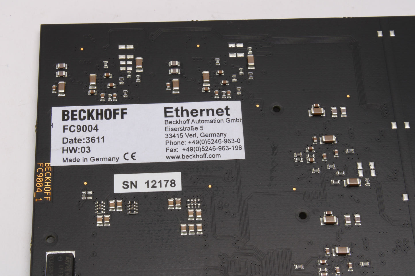 Beckhoff FC9004 4-Port Ethernet PCI Card Module – NTC Tech