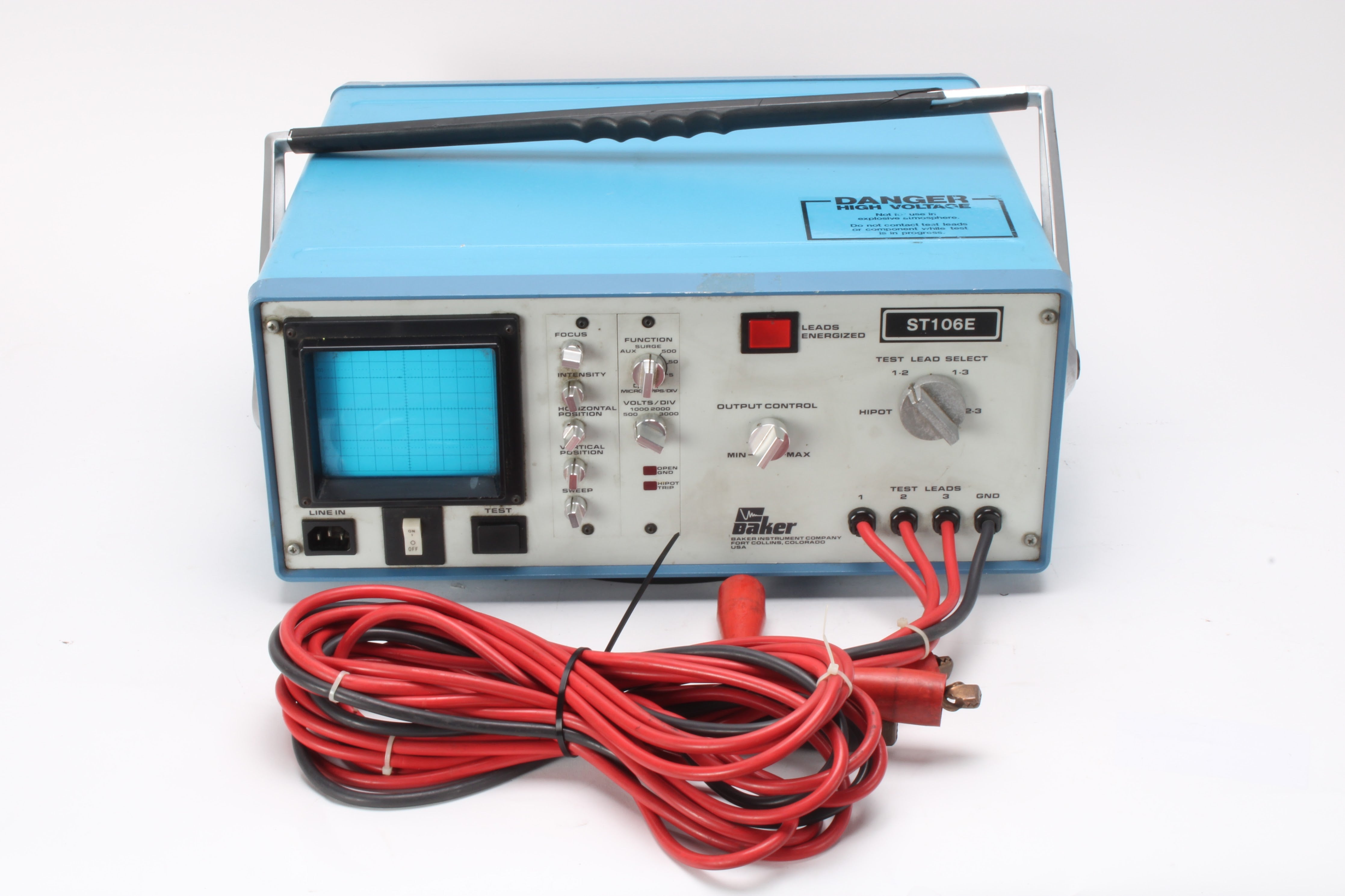 Baker ST106E 6.0KV Surge / DC High-Potential Motor Tester - Fair Condi ...