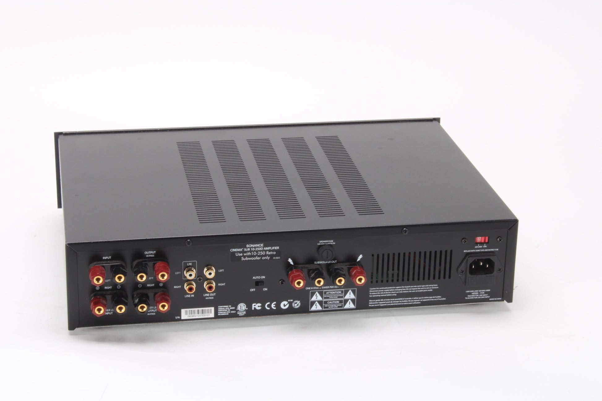 Sonance Cinema Sub 10-250D Subwoofer Amplifier – NTC Tech