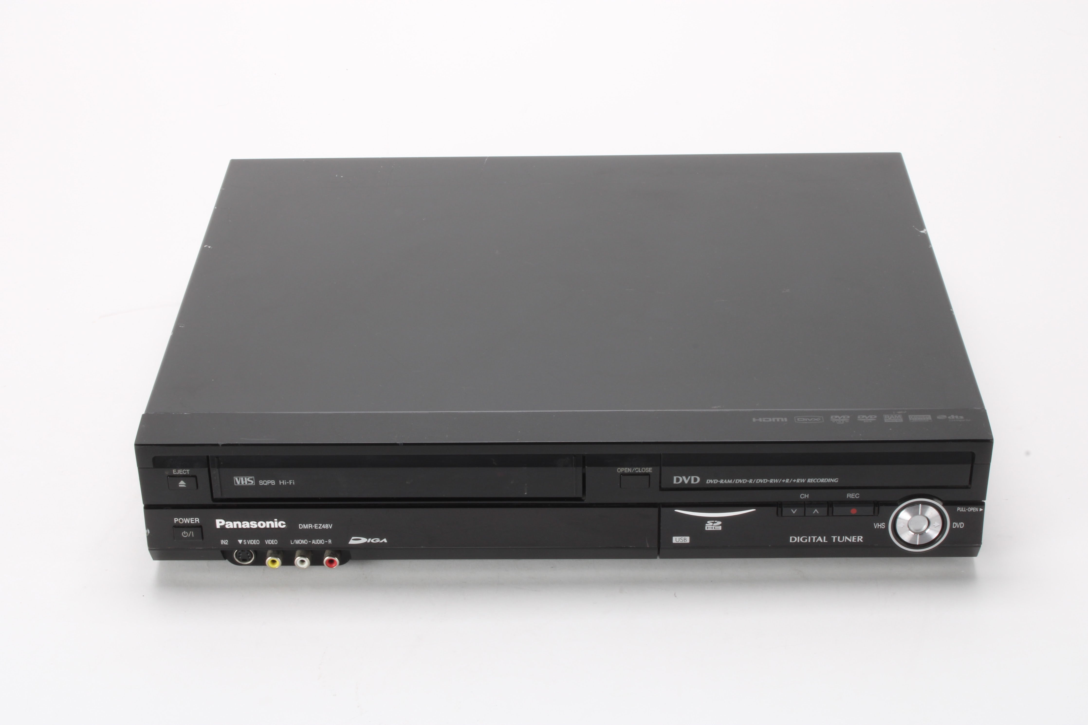 Panasonic DMR-EZ48V DVD Recorder HiFi VCR Combo - Built in Digital TV ...