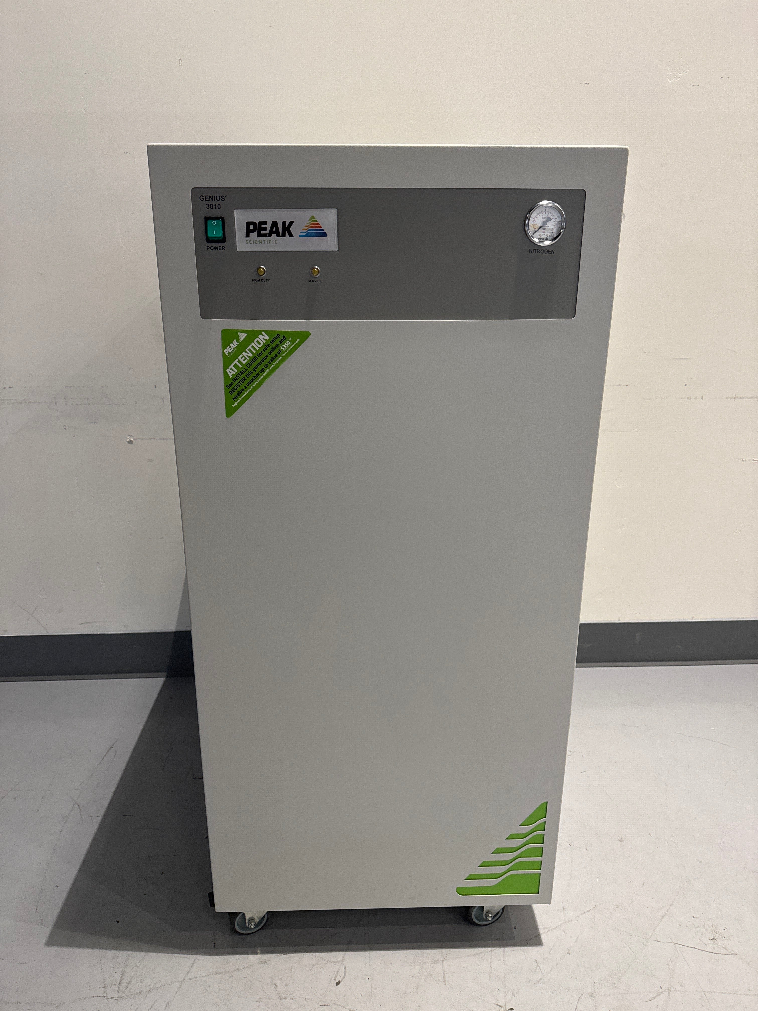 Peak Scientific Genius 3010 Laboratory Nitrogen Gas Generator – NTC Tech