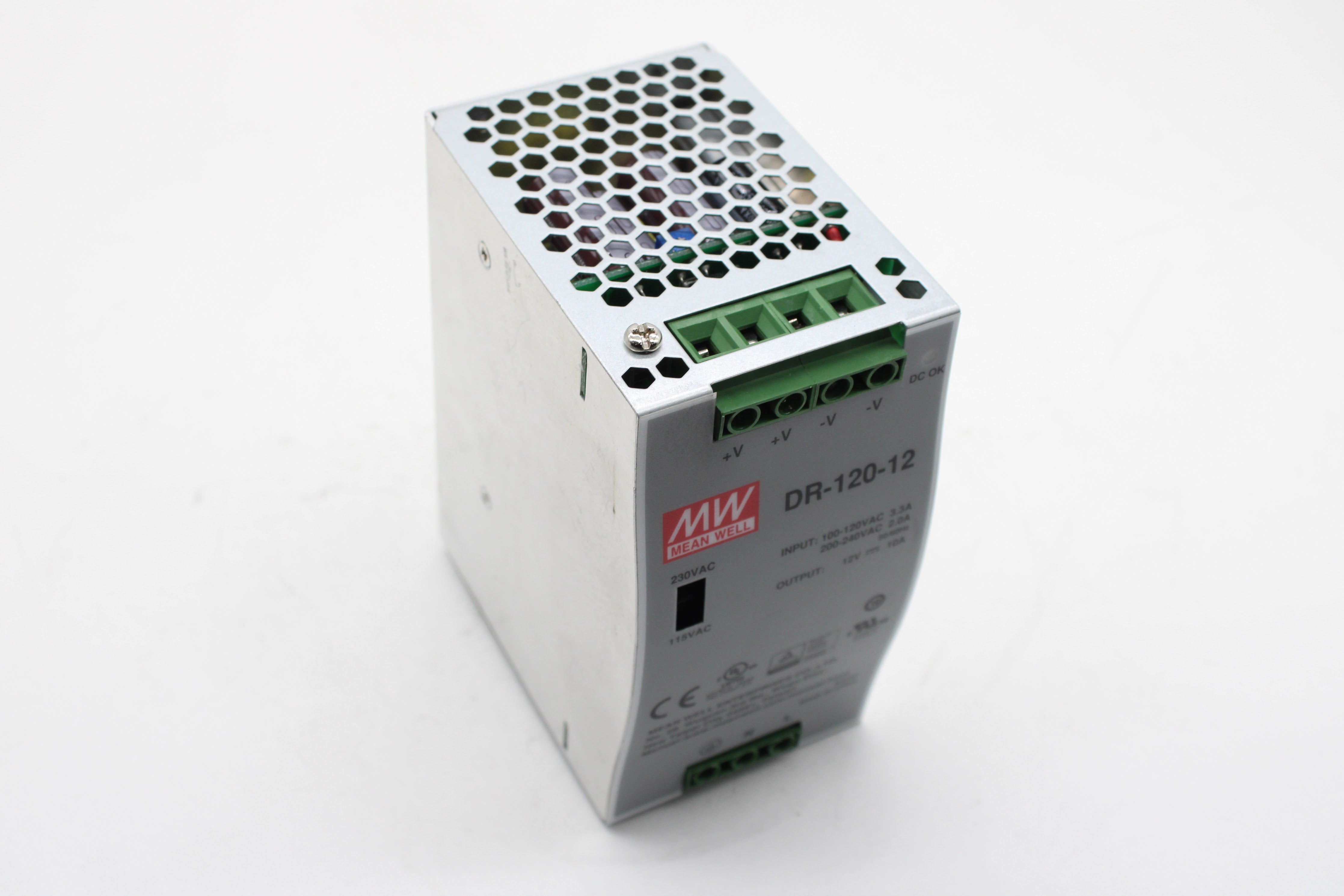 Mean Well DR-120-12 12V 10A Industrial AC/DC Power Supply – NTC Tech