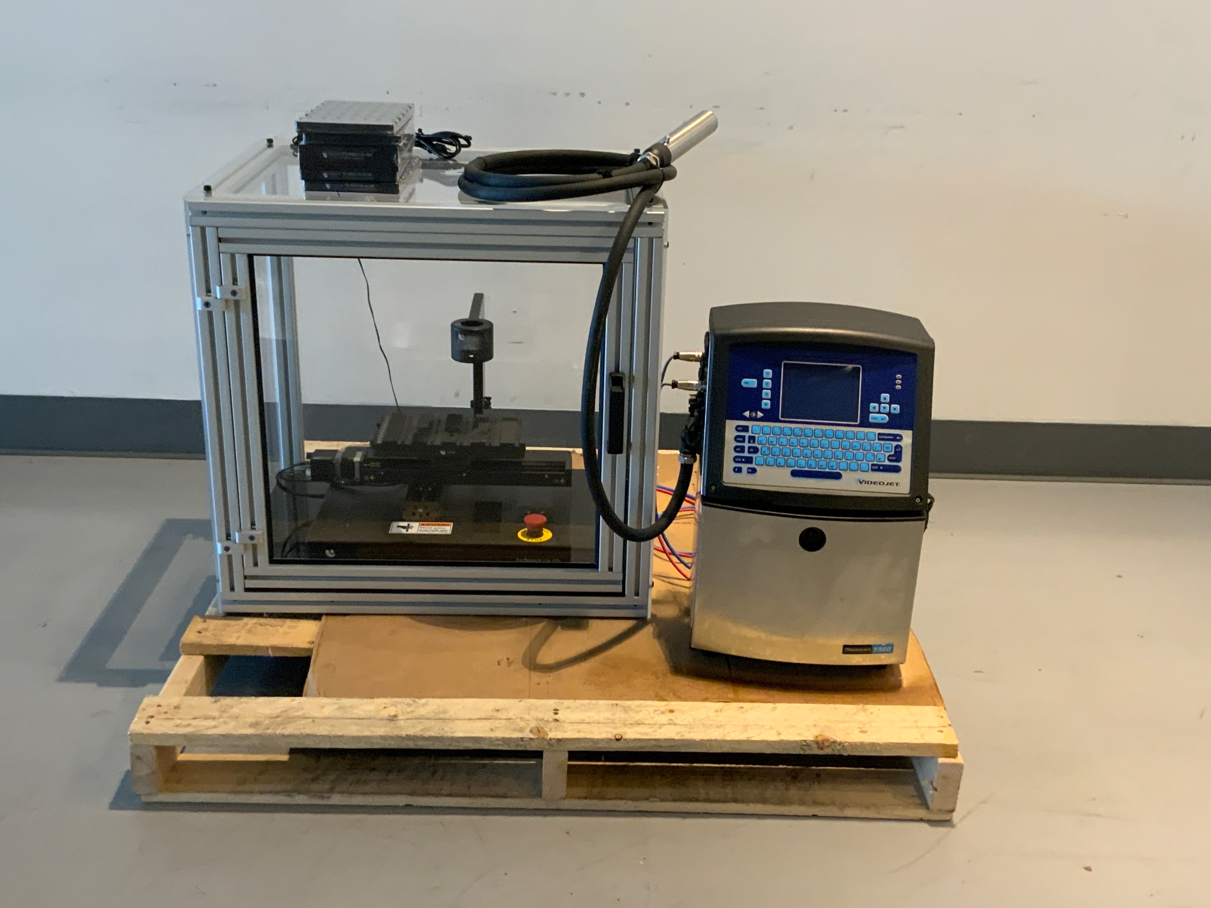 VideoJet 1520 Ink Jet Coding Machine 392095-202-01 W/ TubeWriter 360 ...